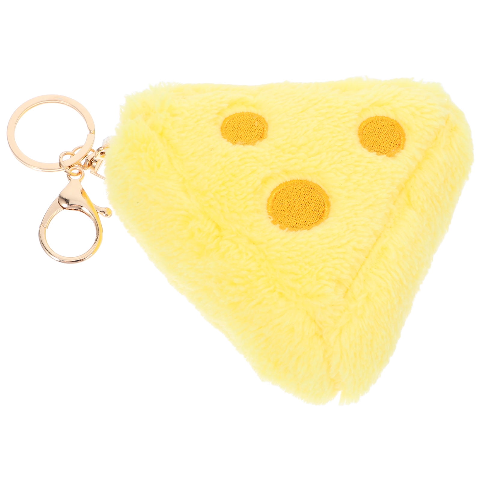 Zehuanyu Cute Plush Cheese Keychain for Backpacks Fuzzy Charm Key Ring ...