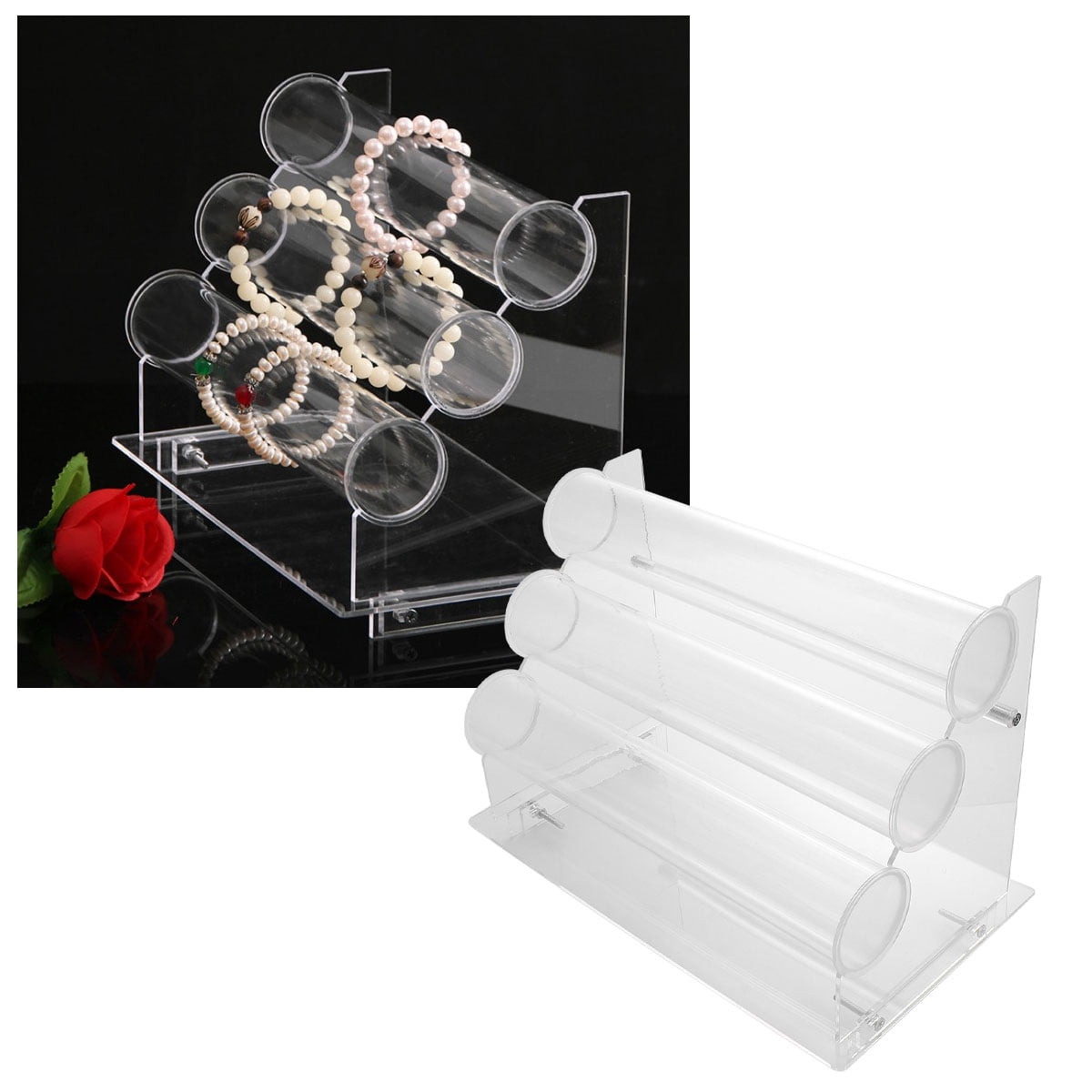 Zehuanyu Decorative Card Holder Props for Log Cake Display Stand ...