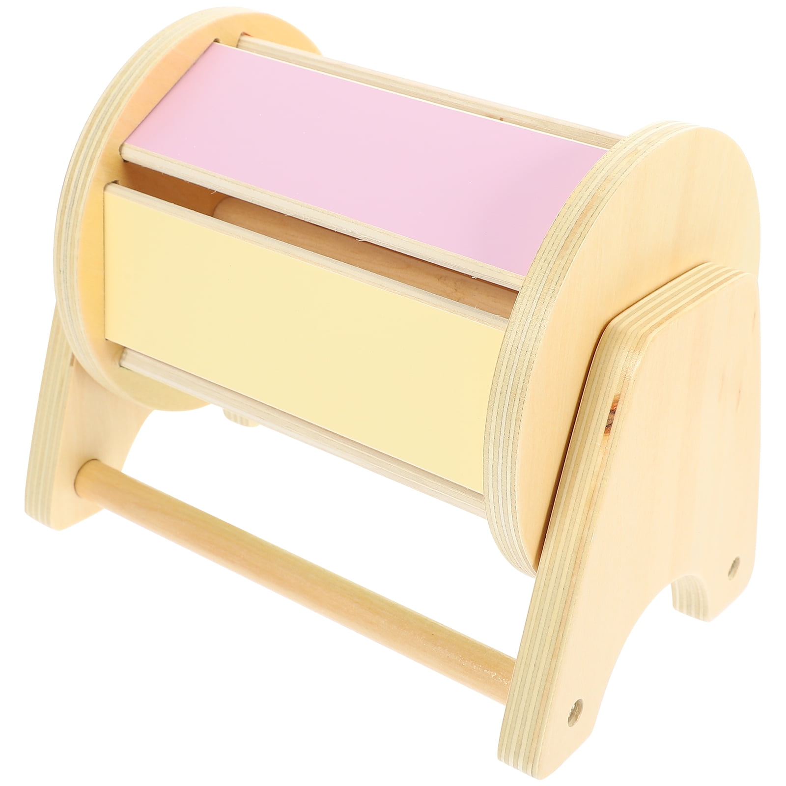 RENACLIPY Kids Plaything Assorted Color Wooden Drum Shape 1Set ...