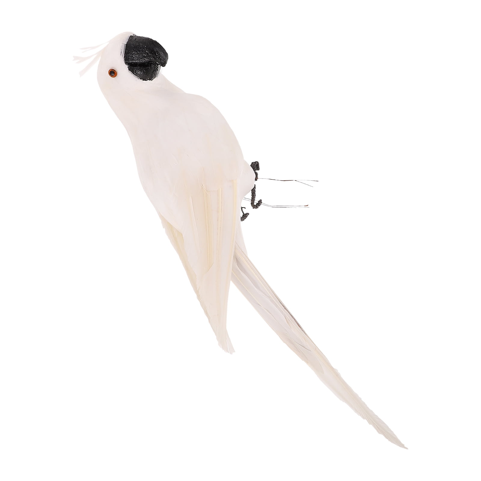 Zehuanyu Fake Bird Simulation Parrot Lifelike Parrot 45.5X9cm White ...