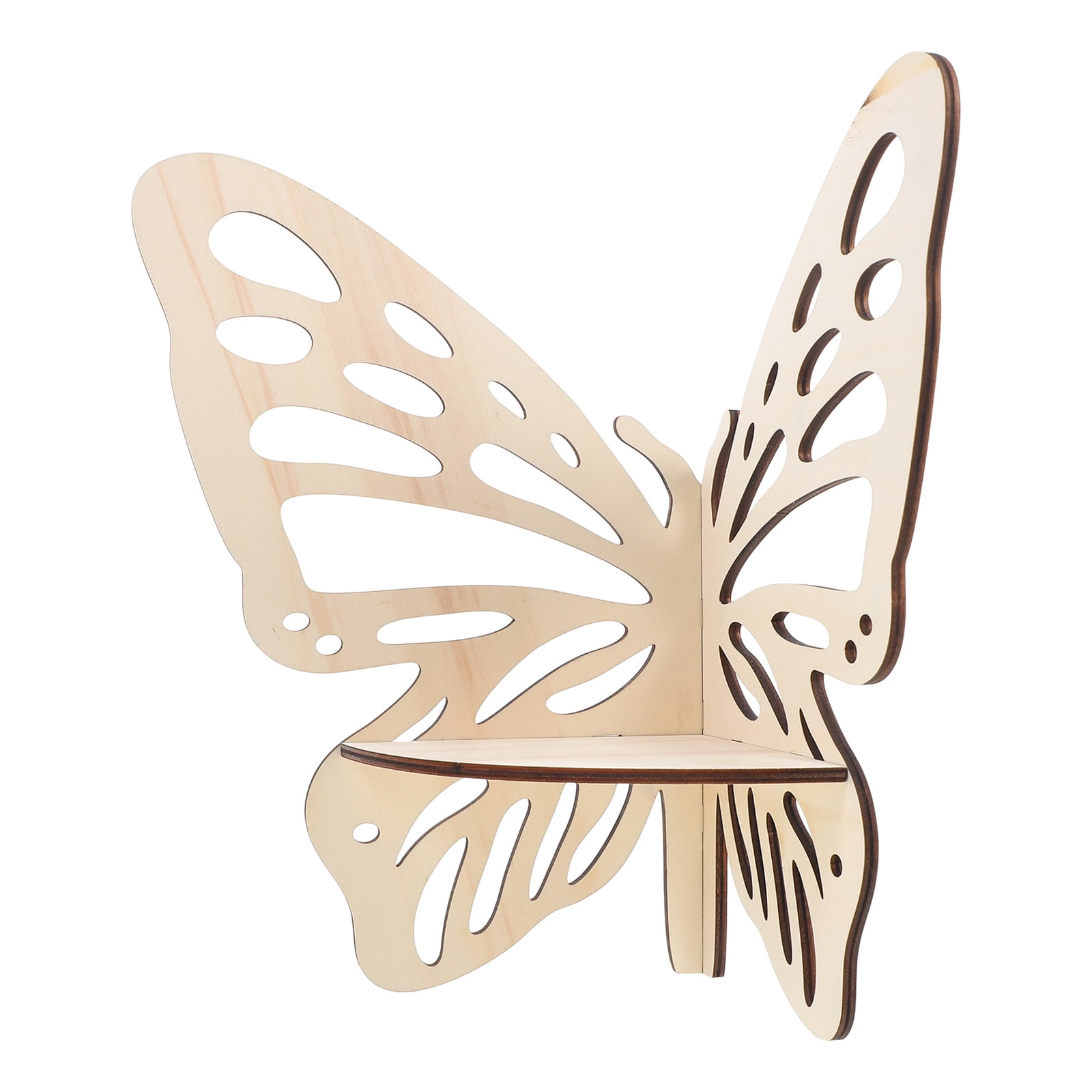 Zehuanyu Floating Wall Shelves with LED Butterfly Stickers Shelf ...