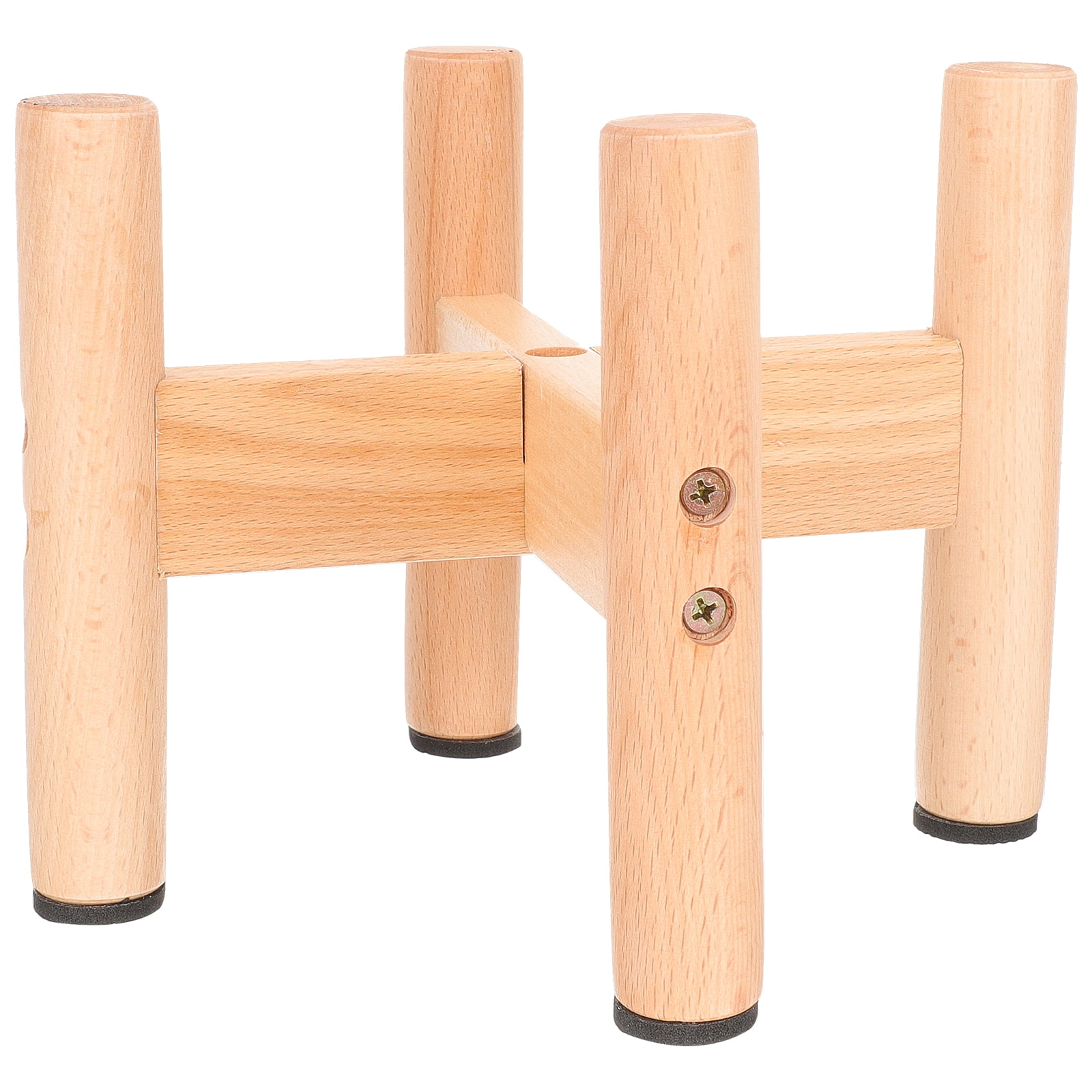 Zehuanyu Flower Pot Stand Flowerpot Holder Wood Plant Pot Base Four ...