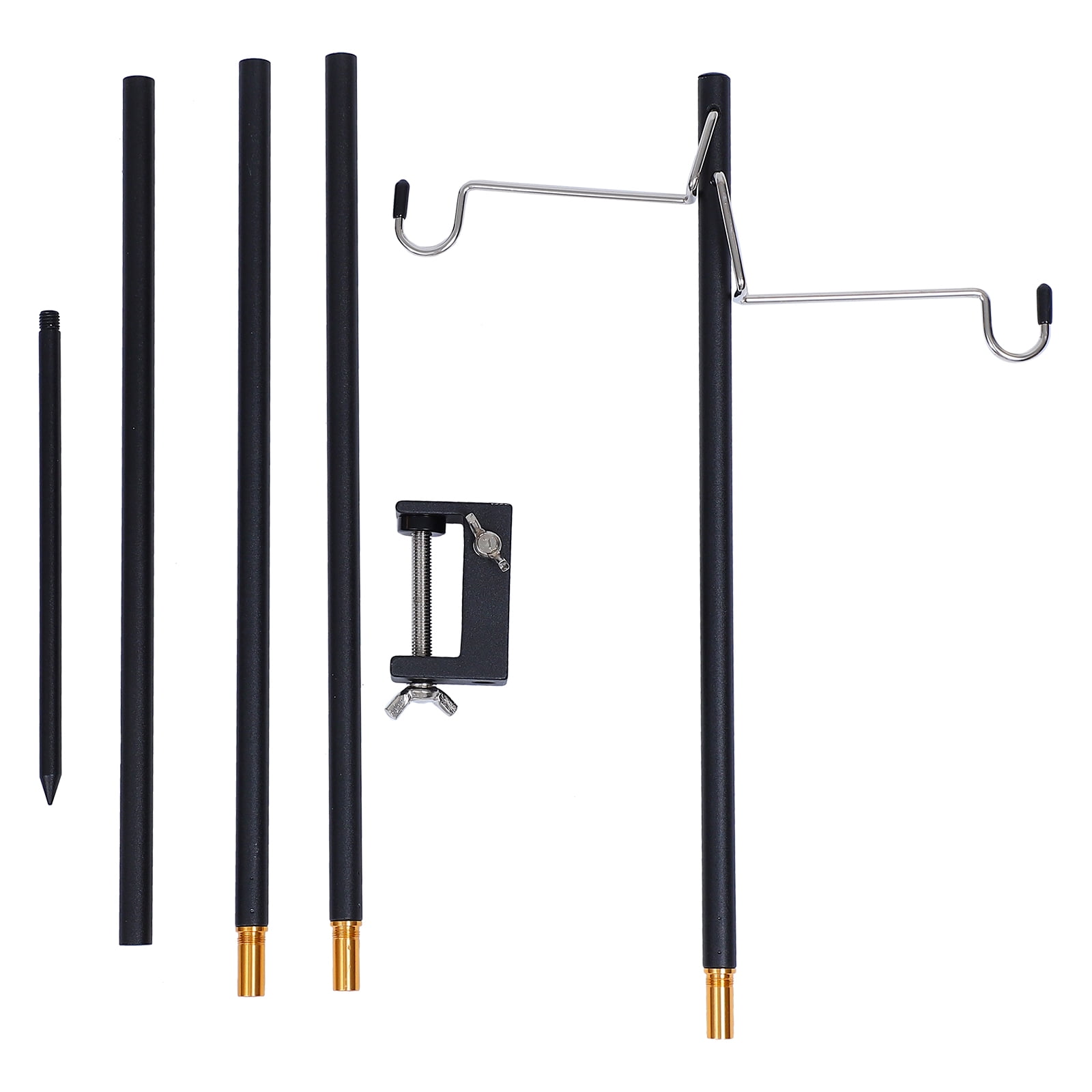 Zehuanyu Folding Table Light Stand Adjustable Lamp Holder 153X1CM Black ...