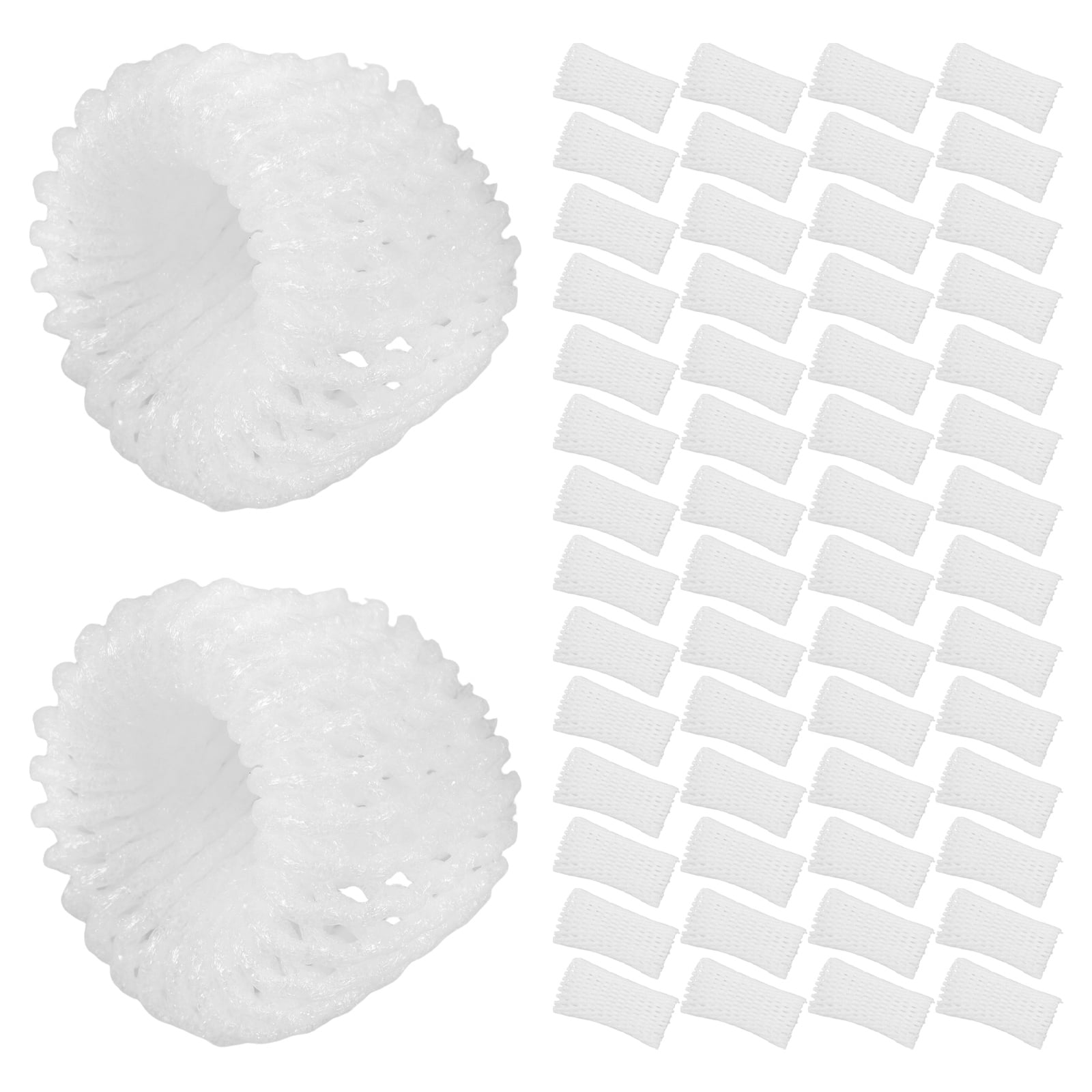 HEMOTON White EPE Foam Net Sleeve Pocket for Fruit Protection and ...