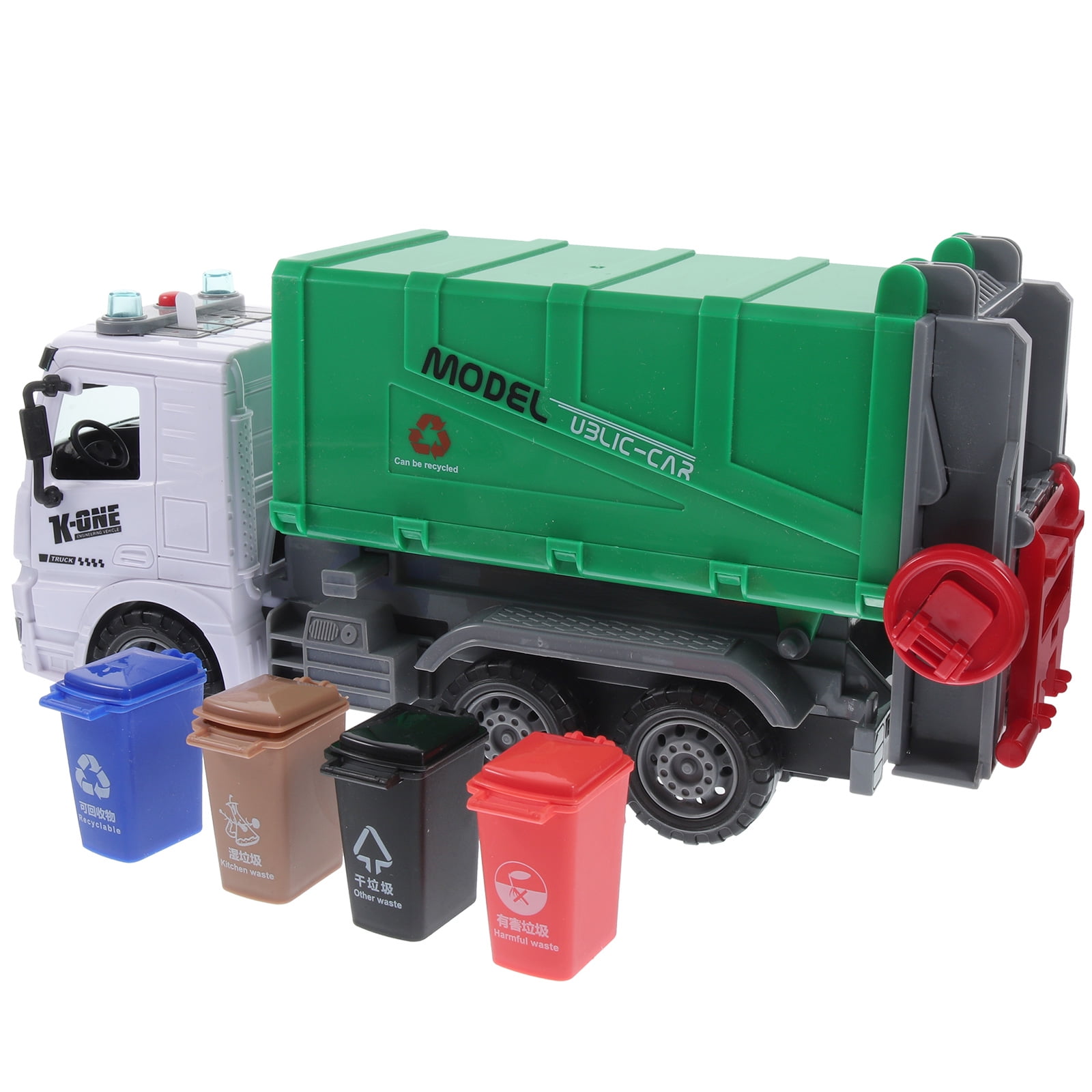 Zehuanyu Garbage Truck Toys Garbage Sanitation Truck Anti-wear Toy ...