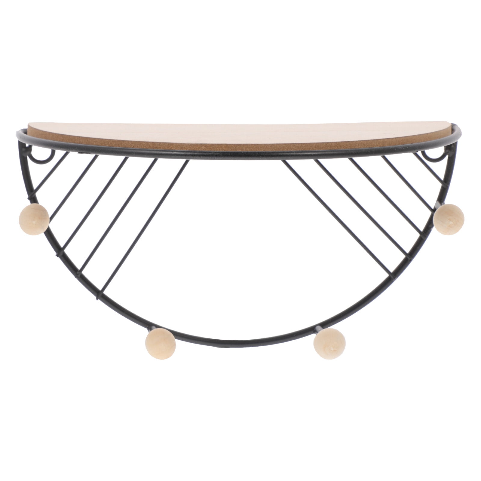Zehuanyu Half Moon Shelves Wire Shelf Wooden Shelf Child 24.5X13CM ...