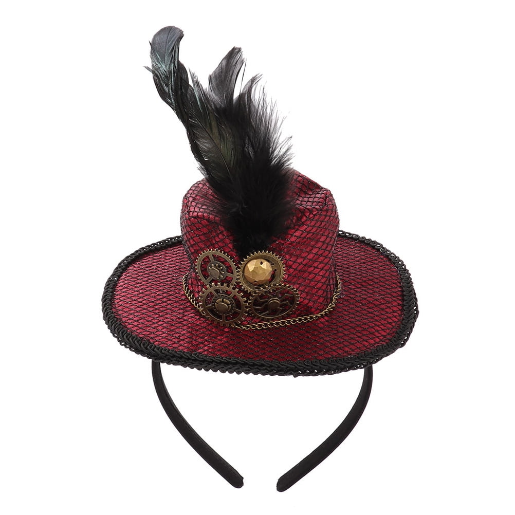 Zehuanyu Headband Mini Bowler Hat Tea Party Headpieces Mask Hair ...