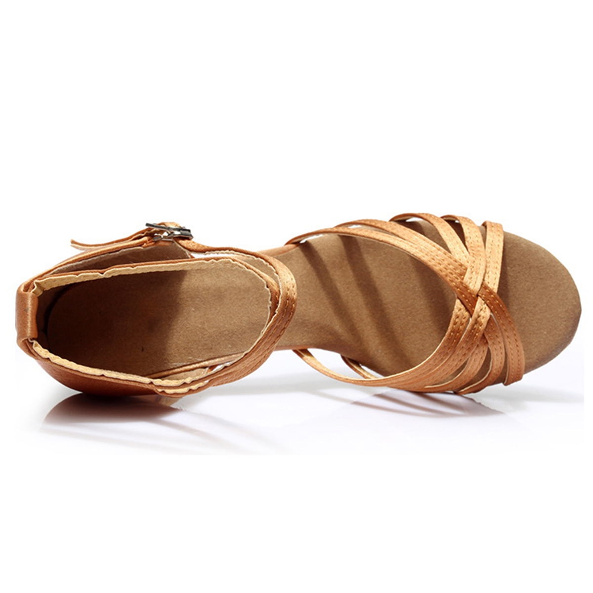 Zehuanyu High Heel Sandals Simple Durable Soft-Soled Latin Shoes Heel Sandals for Woman (Dark ...