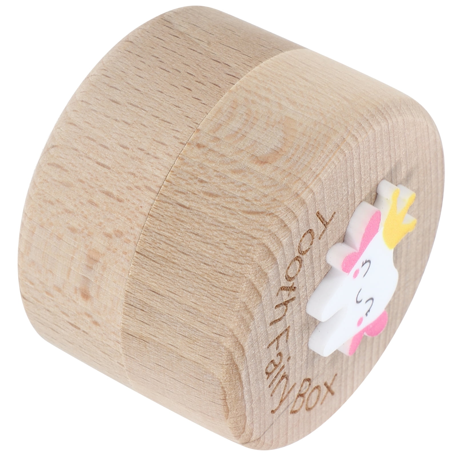 COOPHYA Wooden Tooth Box for Kids with Carved Design Multi Sturdy and ...