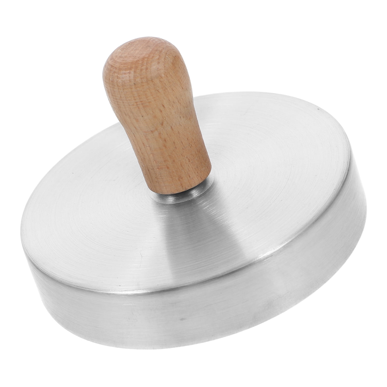 DEEPCRAFF Stainless Steel Meat Press Burger Press Wood Handle 1Pack ...