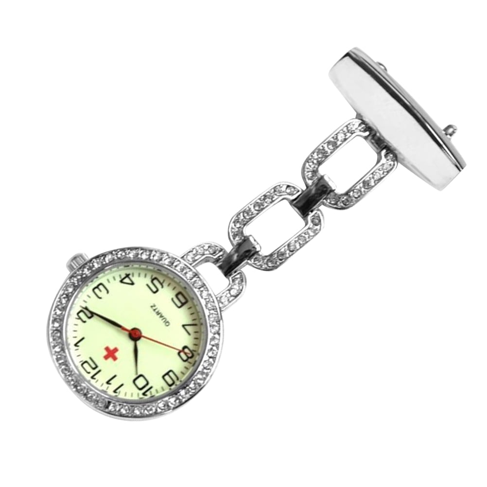 Zehuanyu Medical Nurse Watch Silver Fob Watches for Nurses Digital ...