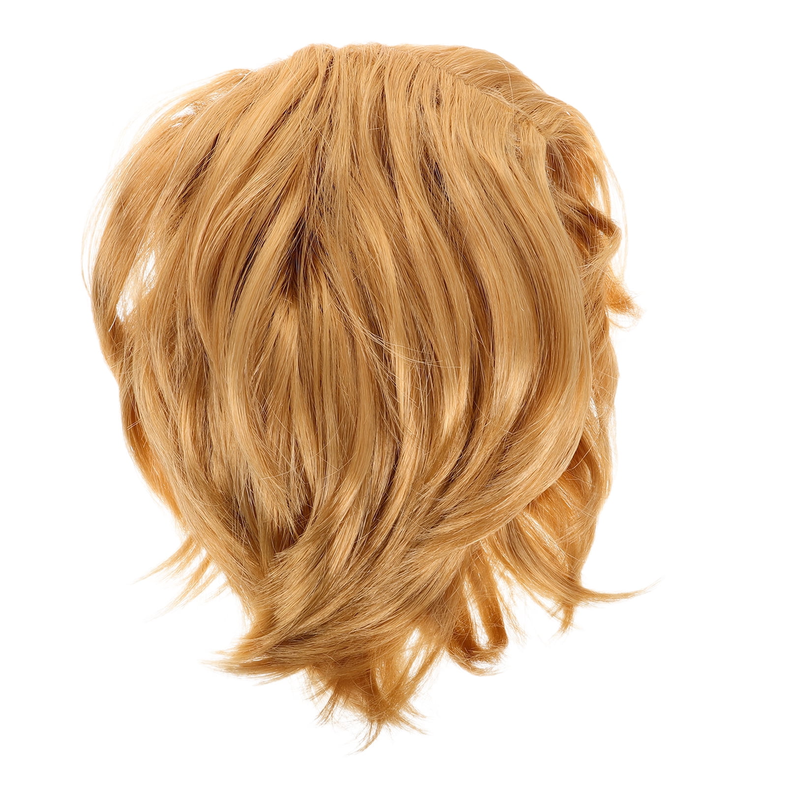 Zehuanyu Men Short Blond Wig Realistic Simulation Hair Blond Short ...