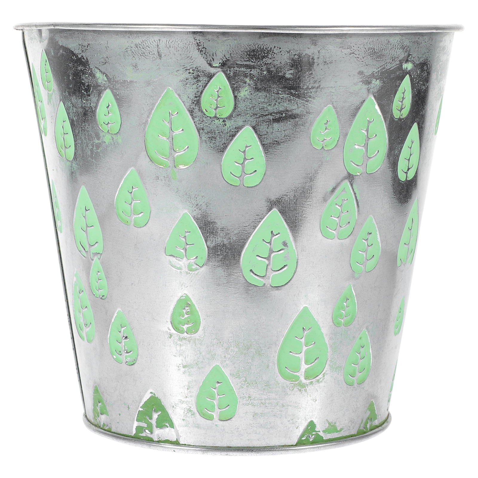 Zehuanyu Metal Container Large Round Vase Vintage Flower Container ...