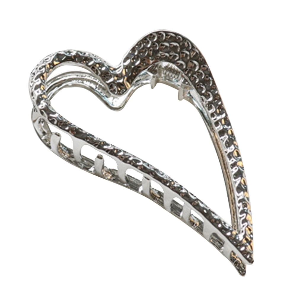 Zehuanyu Metal Hollow Heart-Shaped Hair Claw Jaw Clips Clamps for Girl ...