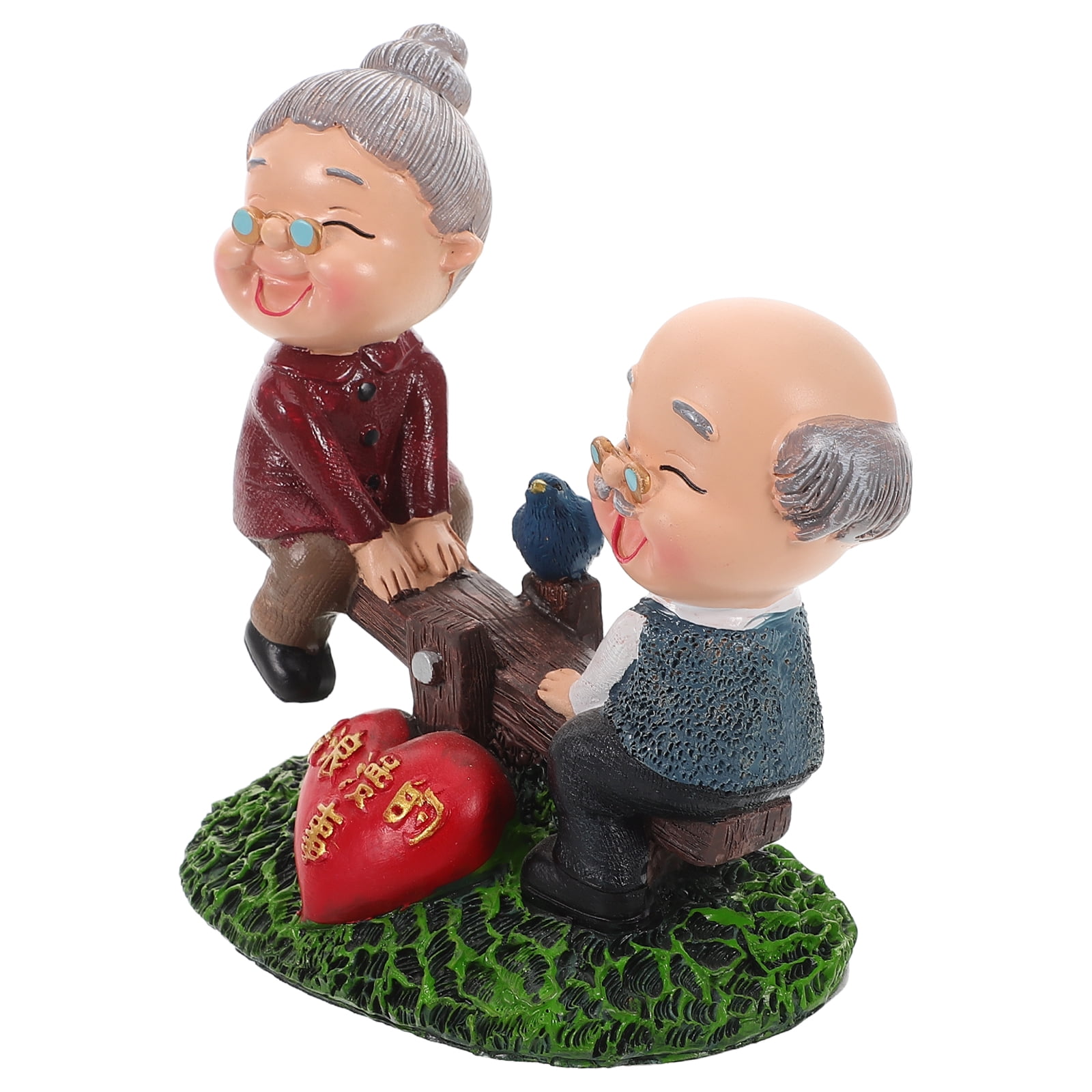 Zehuanyu Mini Figurines Tableware Suit Bracket Parents Love Ornaments ...