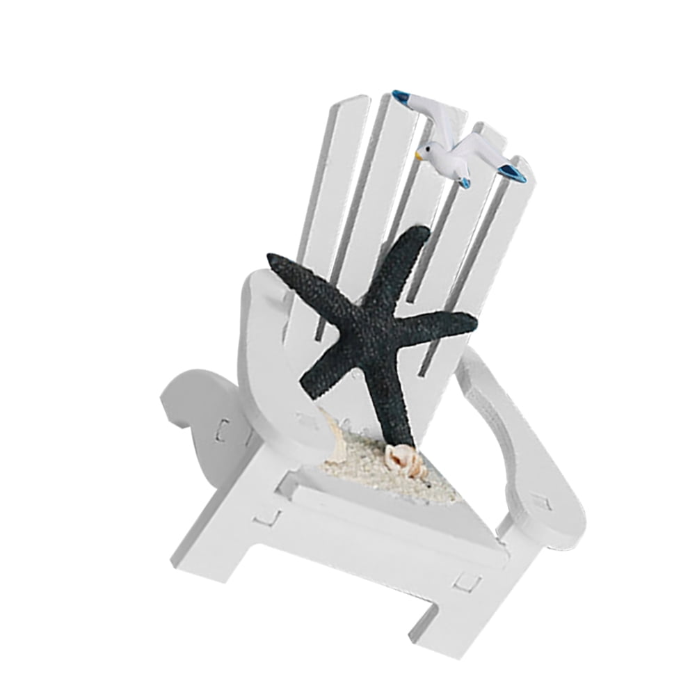 Zehuanyu Miniature Beach Chair Prop Miniature Dollhouse Chair Doll ...