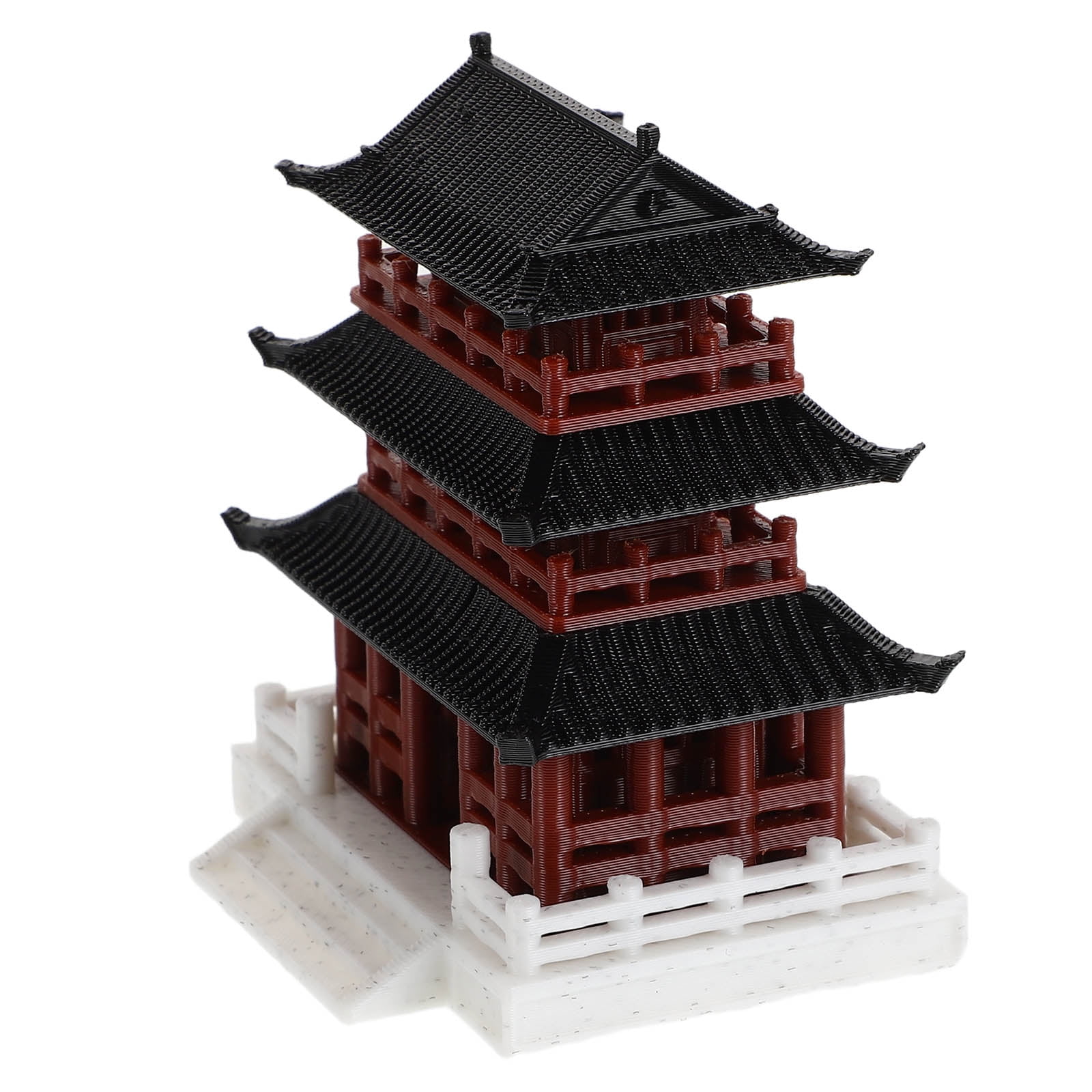Zehuanyu Miniature Pagoda Figurine Terrarium Bonsai Pavilion Tower Mini ...
