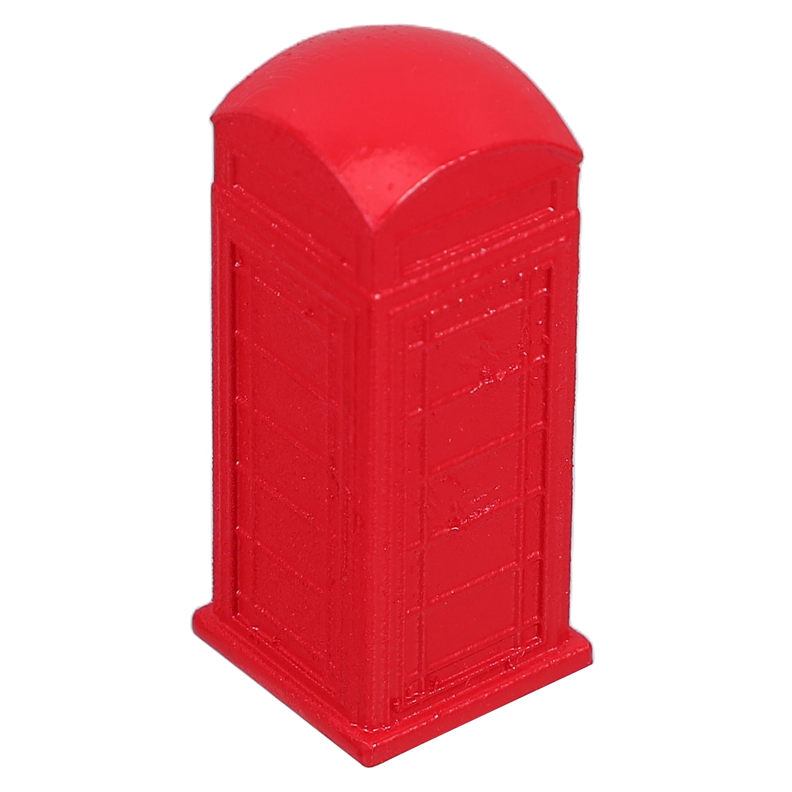 Zehuanyu 1:64 Scale Miniature Red Telephone Booth Model for Vintage ...