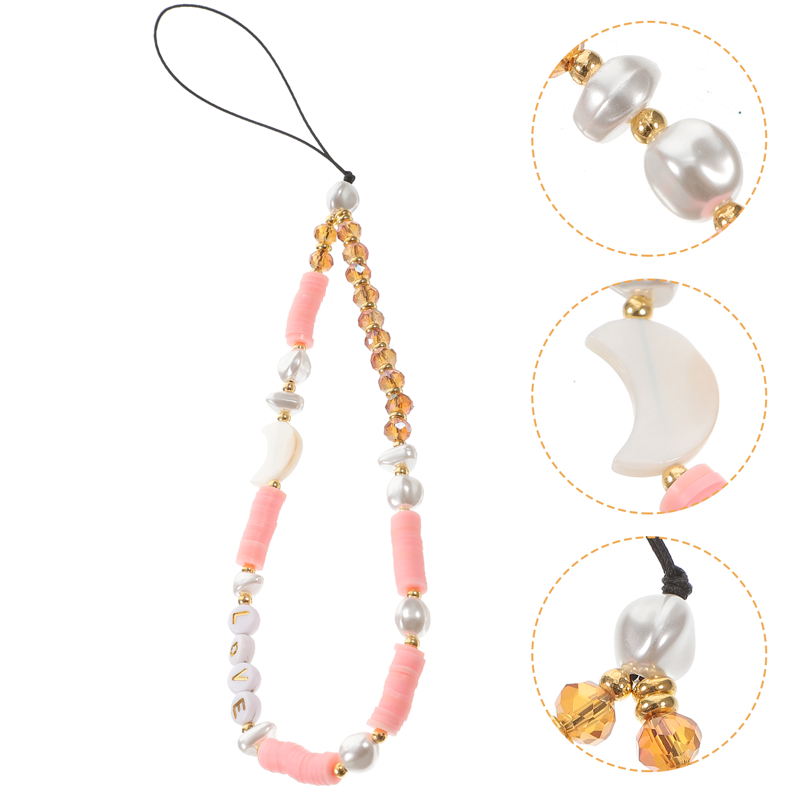 Zehuanyu Mobile Phone Charms Straps Case Wrist Lanyard Beaded - Walmart.com