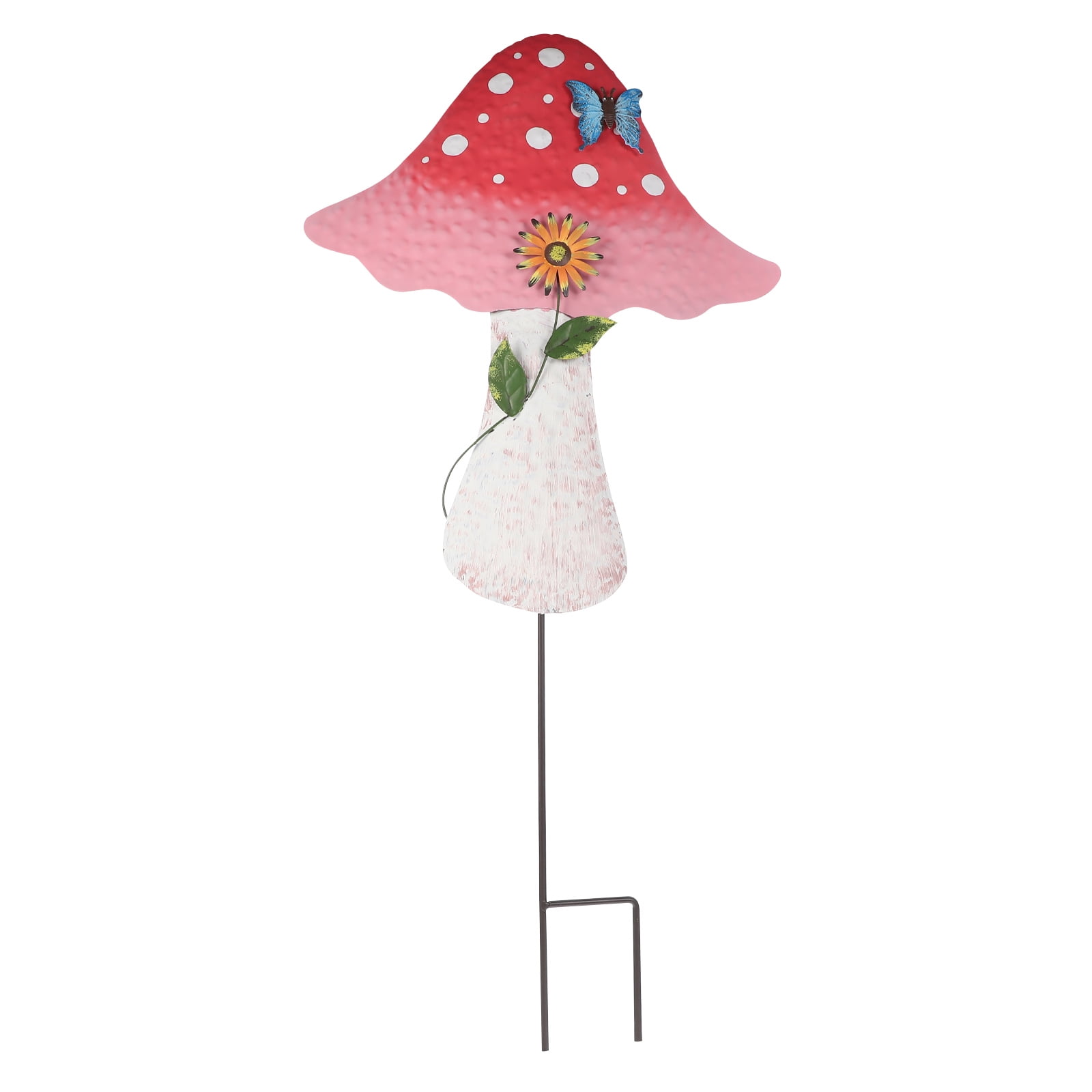 Zehuanyu Mushroom Decor Barrel Wrought Iron Plug-in Porch Ornament ...