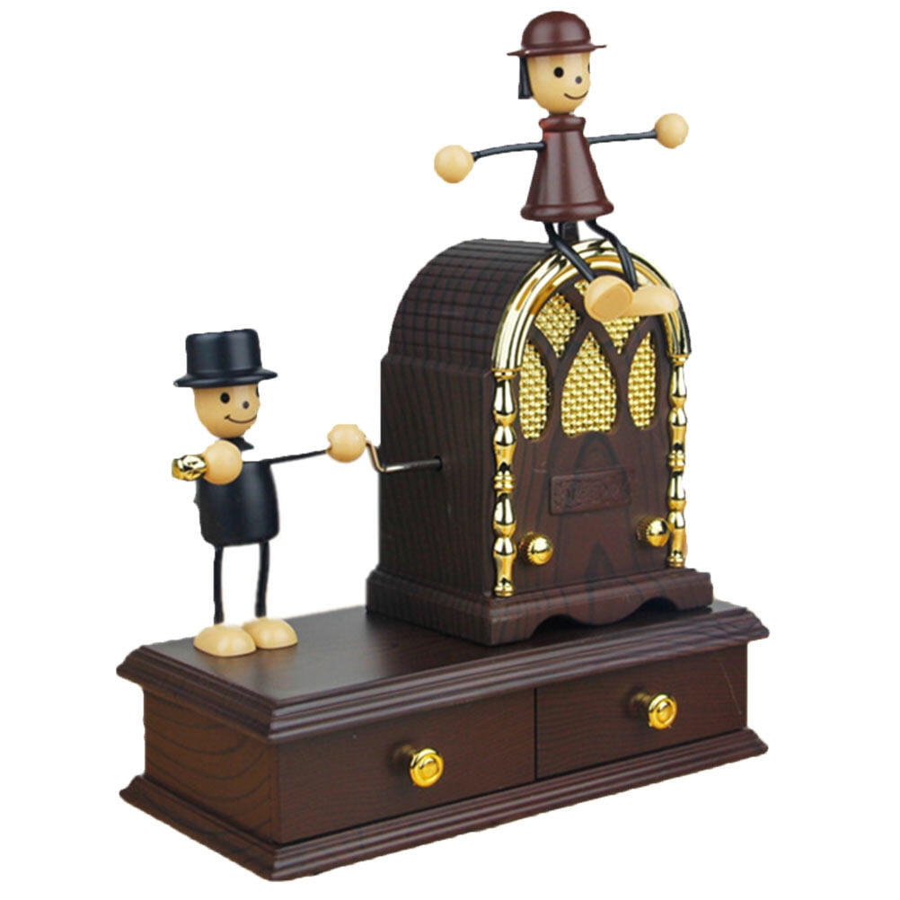 Zehuanyu Music Box Mechanism Wedding Gift Couple Puppet Child Lovers ...
