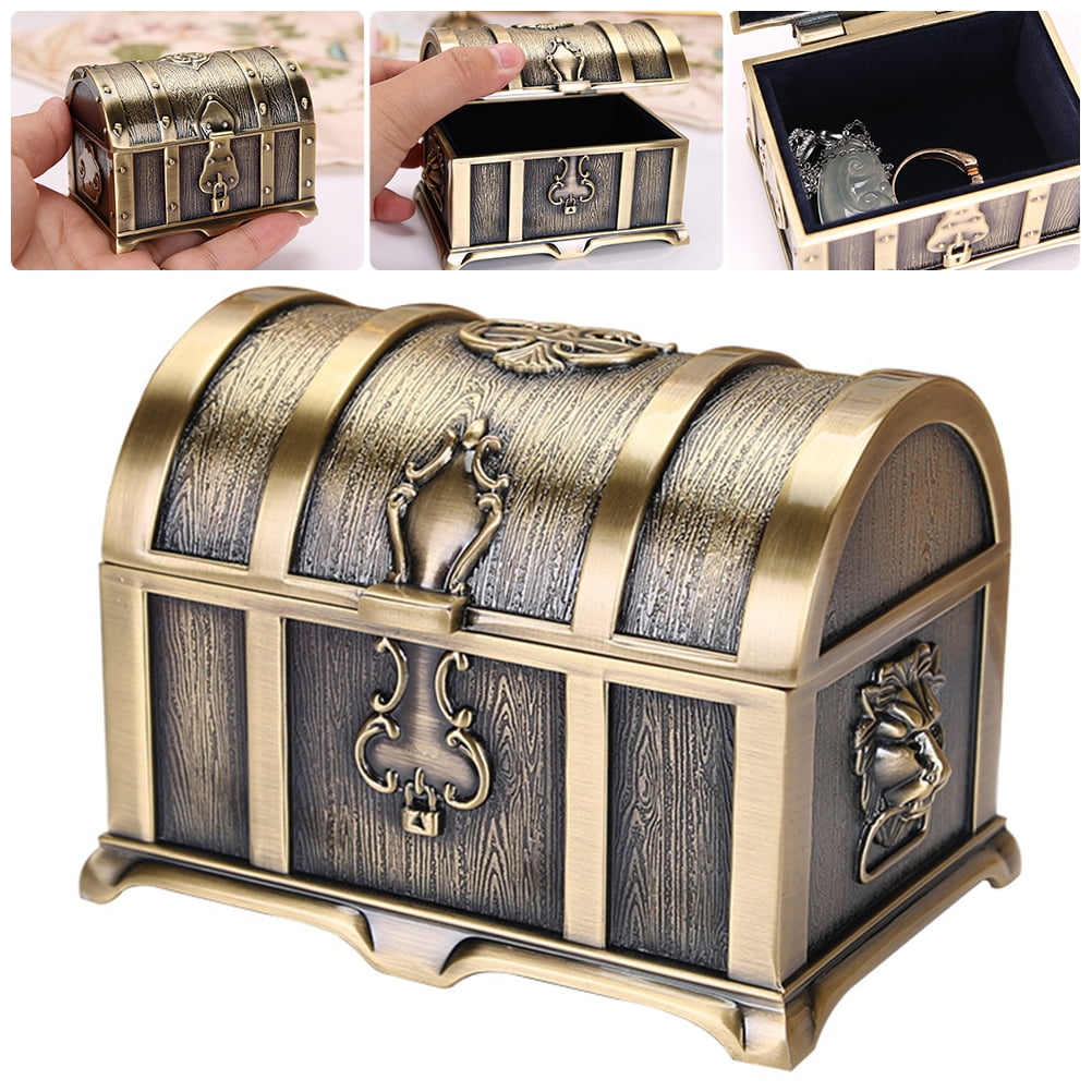 Zehuanyu Musical Chain Classical Treasure Chest Couple Rings Holder ...