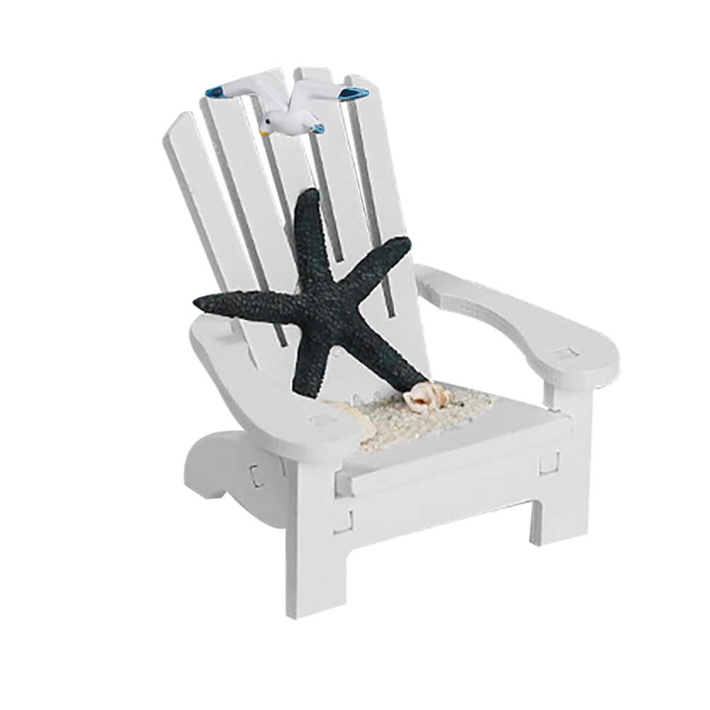 Zehuanyu Nautical Mini Beach Chair Model Micro Landscape Miniature ...