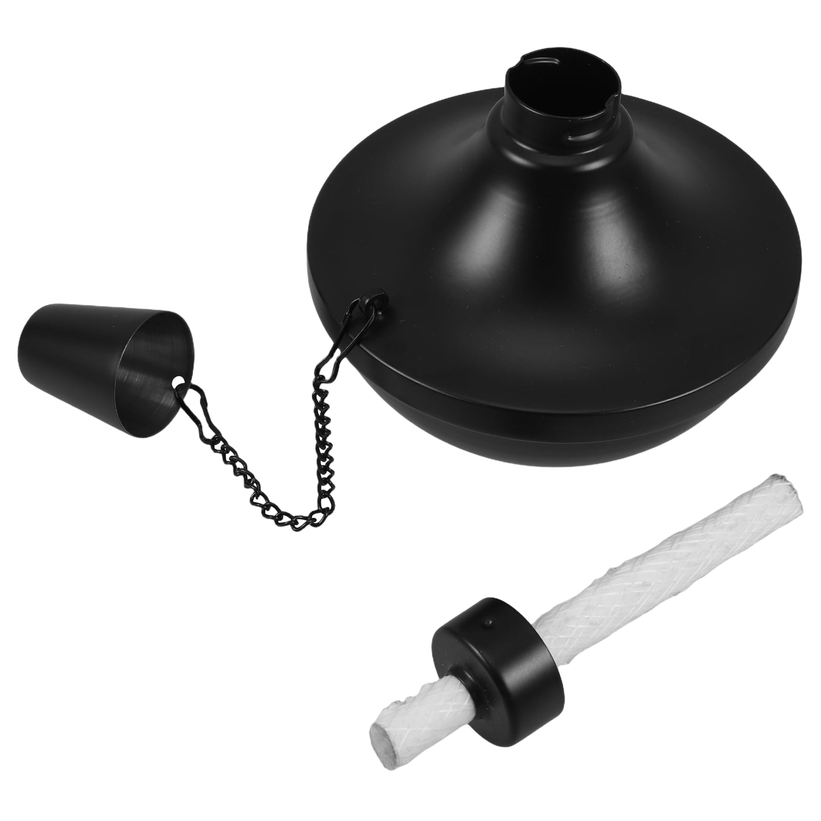 HEMOTON Metal Table Top Tiki Torch Refillable Canister Outdoor Party ...