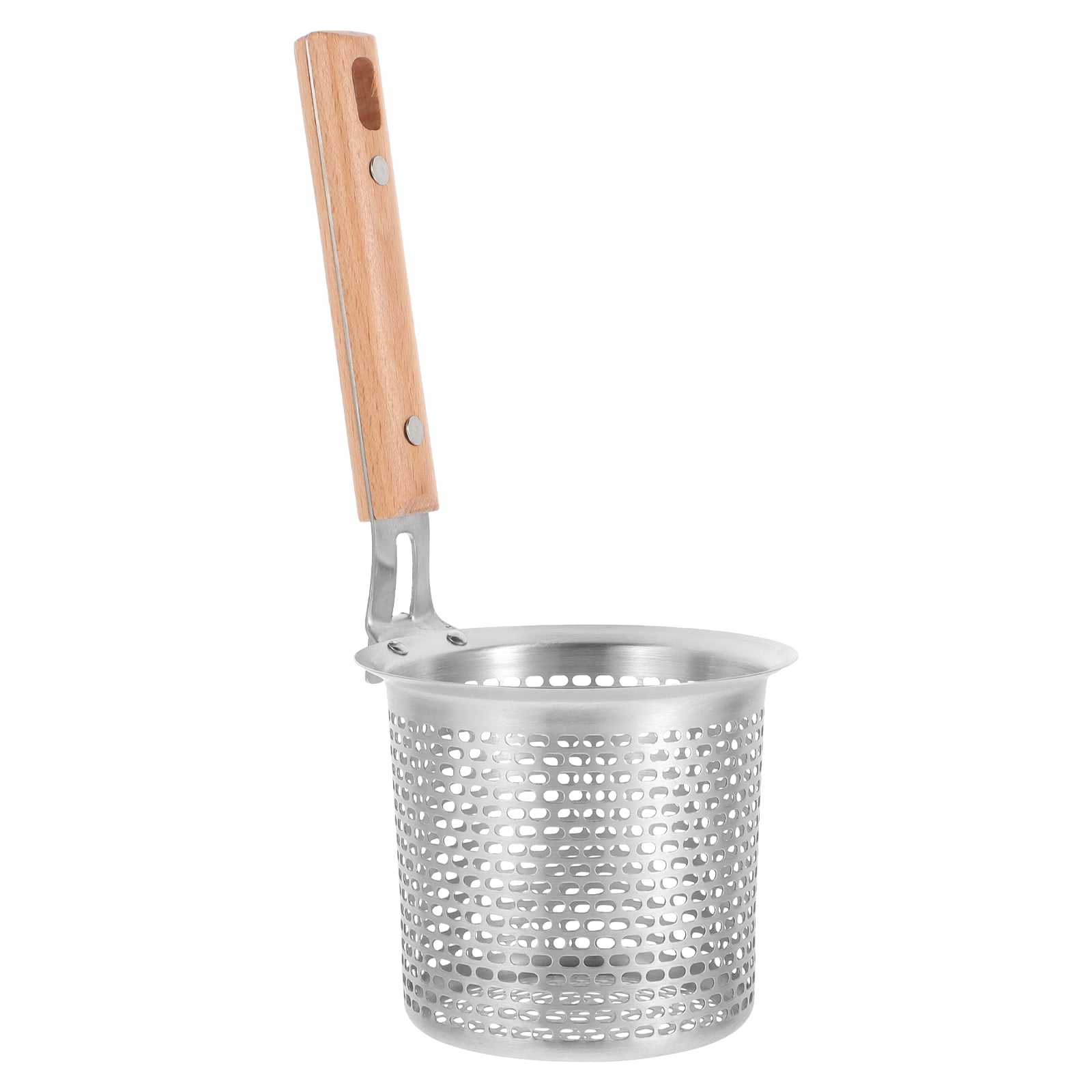 Zehuanyu Pasta Cooker Stainless Steel Noodle Basket with Wood Handle ...