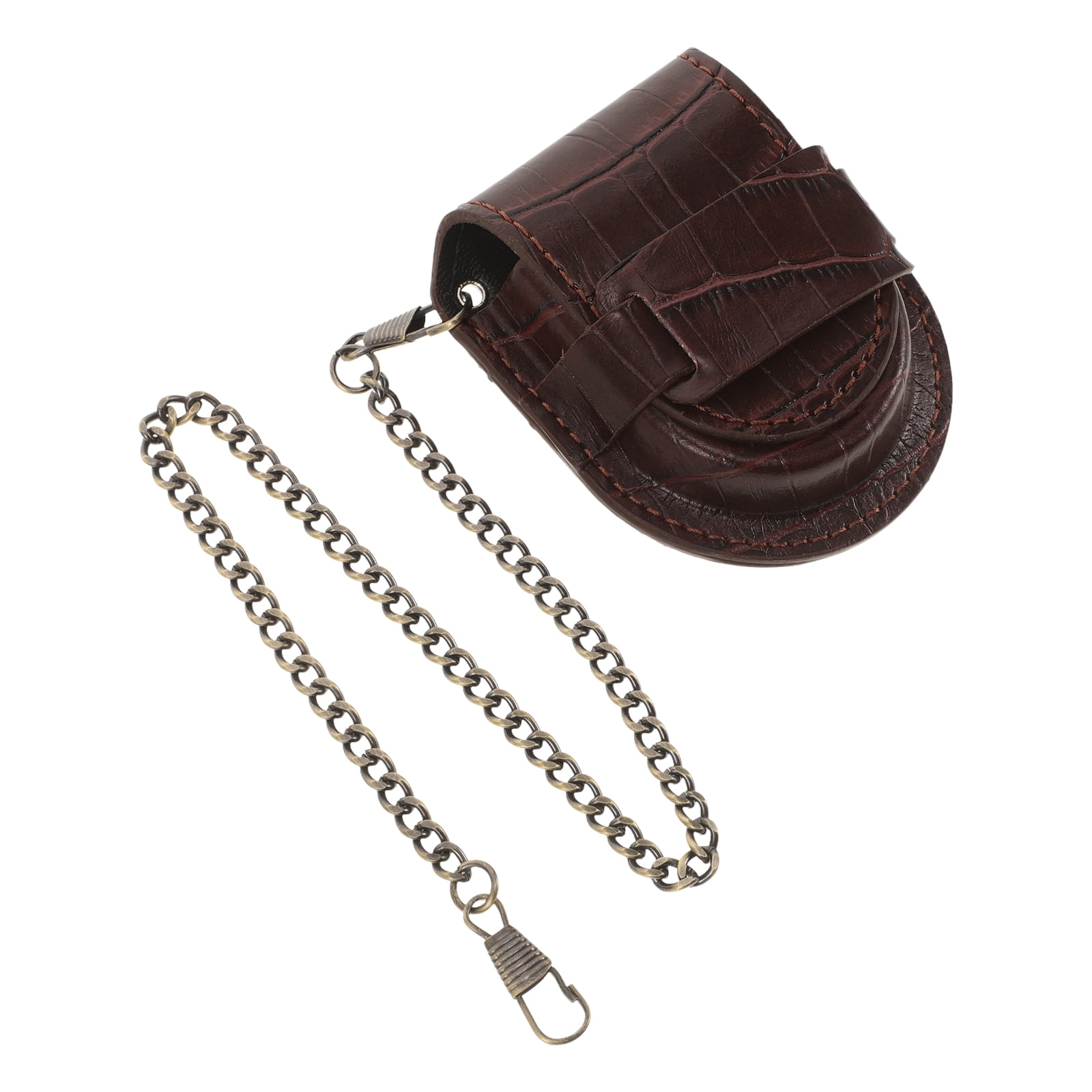 Zehuanyu Pocket Watch Pouch PU Pocket Watch Case Chain Vintage Pocket ...