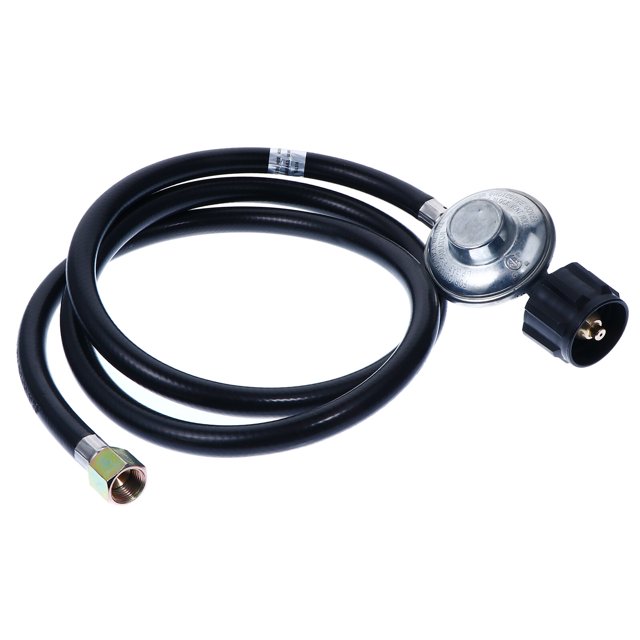 Zehuanyu Propane Gas Regulator with Hose Oven Low Pressure Valves Black ...