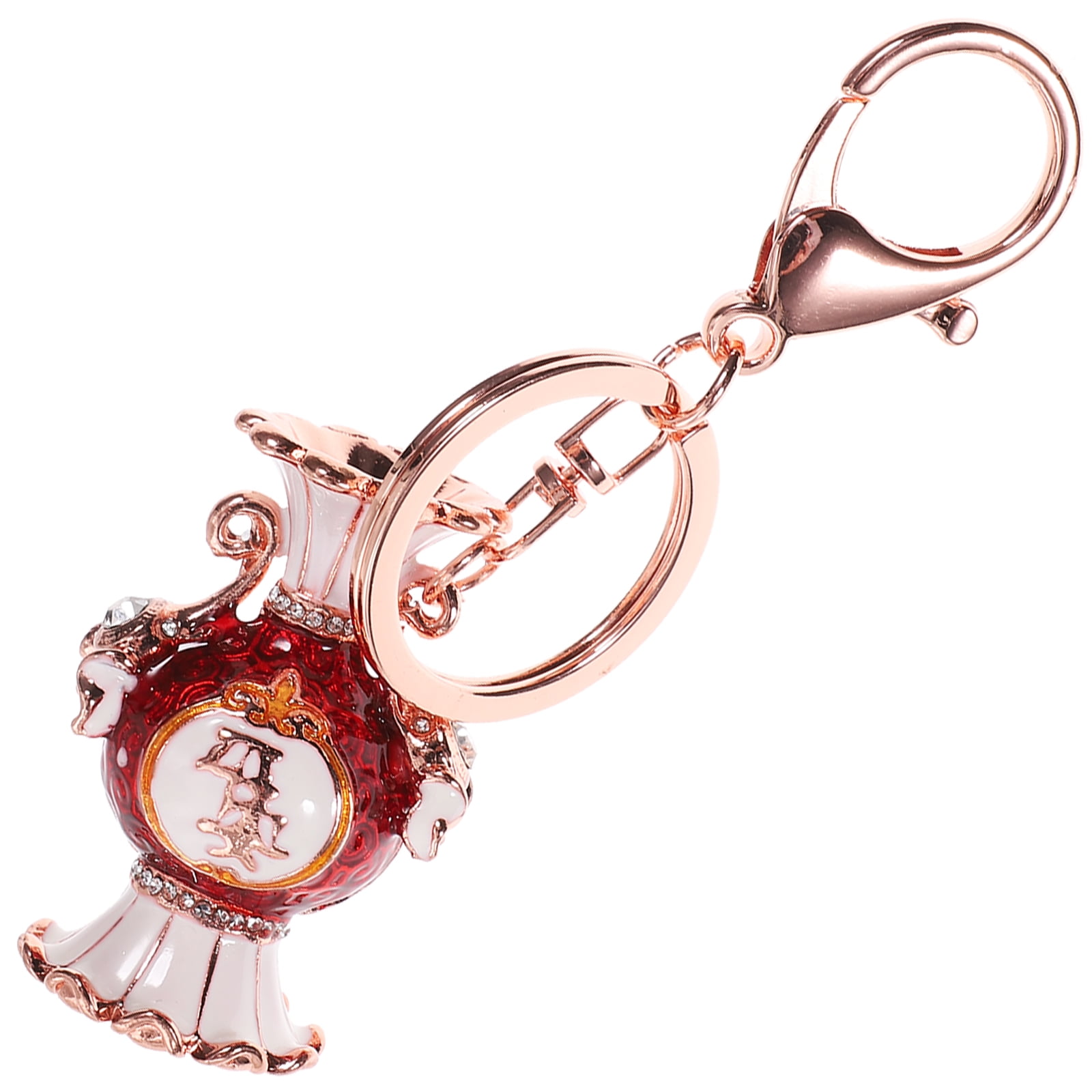 Zehuanyu Purse Keychain Trendy Keychain Vase Shape Aesthetic Key Ring ...