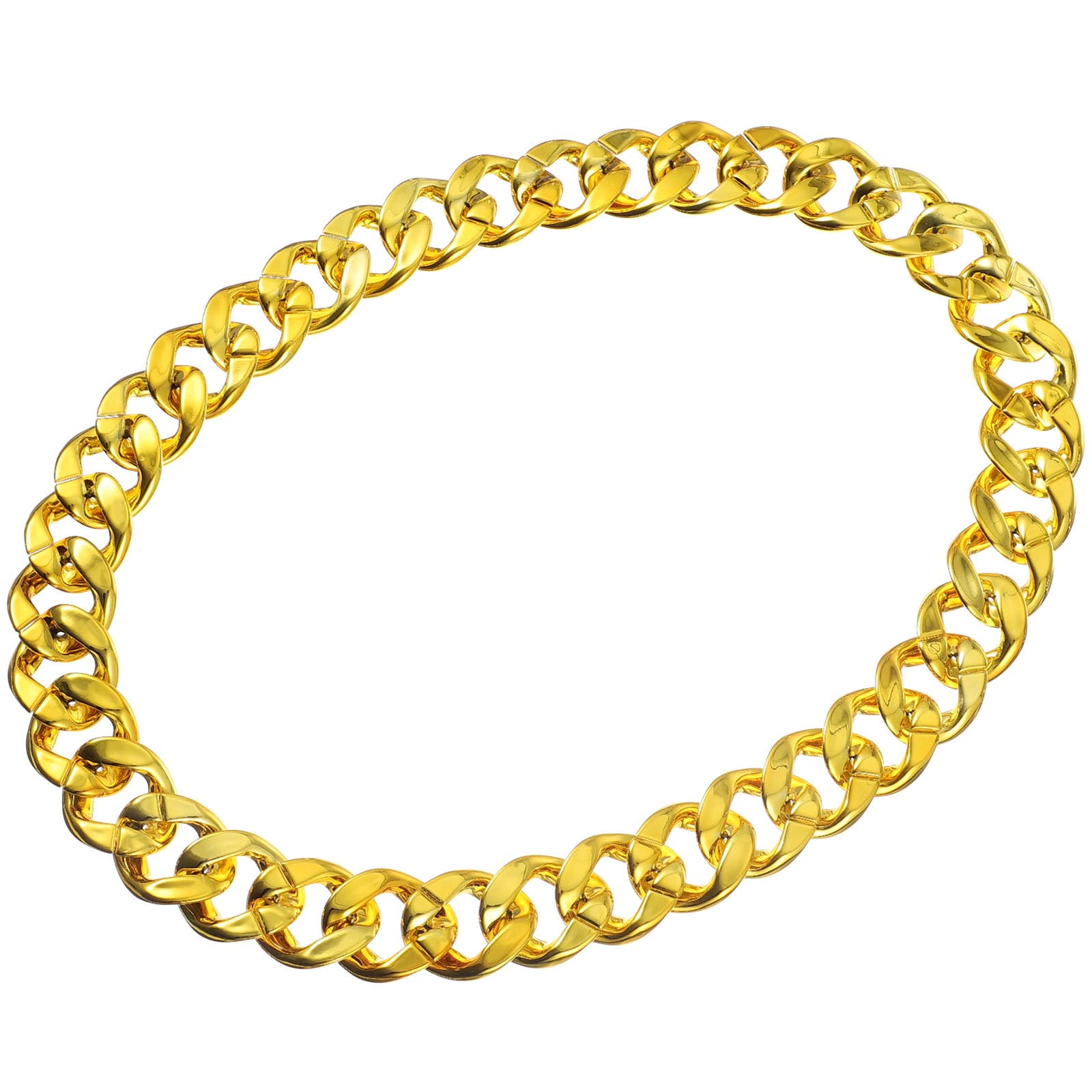 Zehuanyu Rapper Neck Chain Necklace Chunky Decorative Women's Golden ...