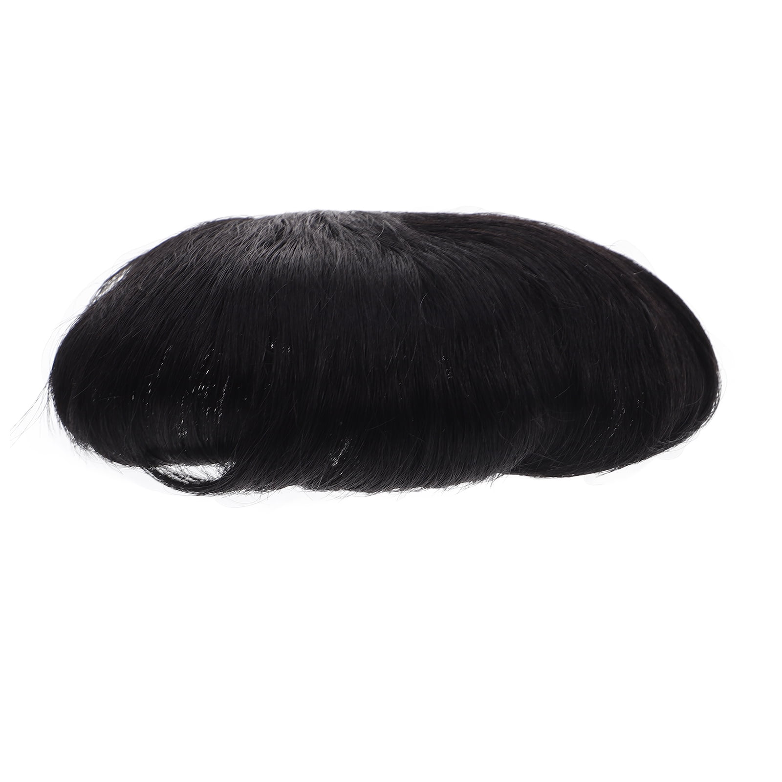 Zehuanyu Realistic Human Hair Wig for Men Men Hair Topper Natural Black ...