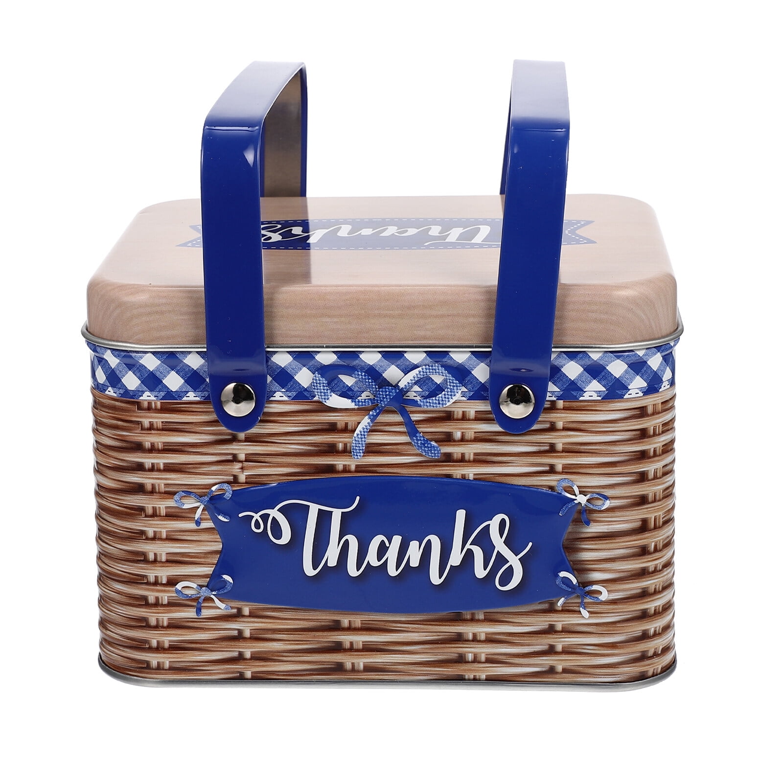 Zehuanyu Rectangle Cookie Box Metal Pastry Box Gift Tin Iron Food ...