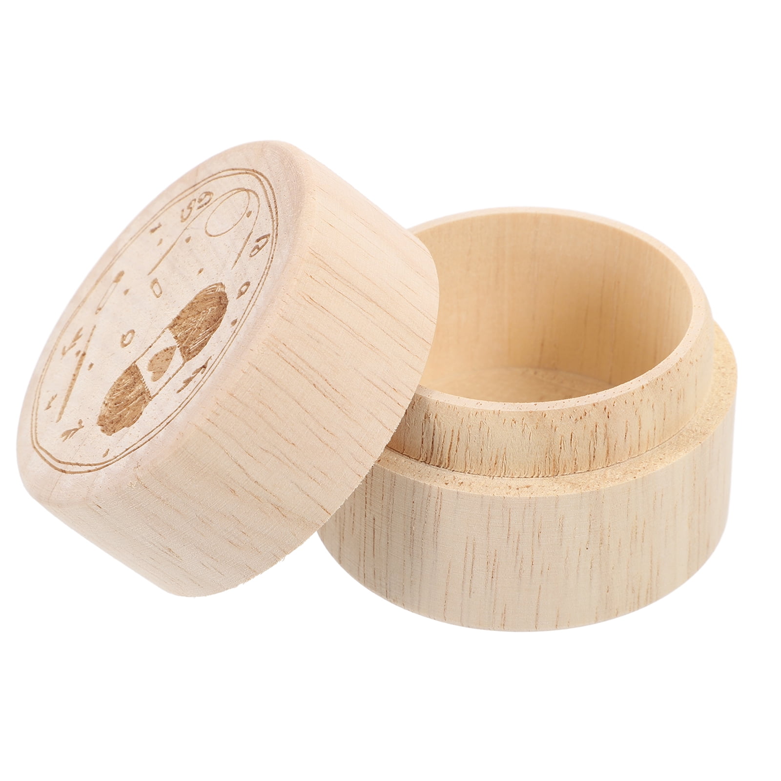 Zehuanyu Ring Container Wooden Storage Mini Shoe Device Sequin Beige ...