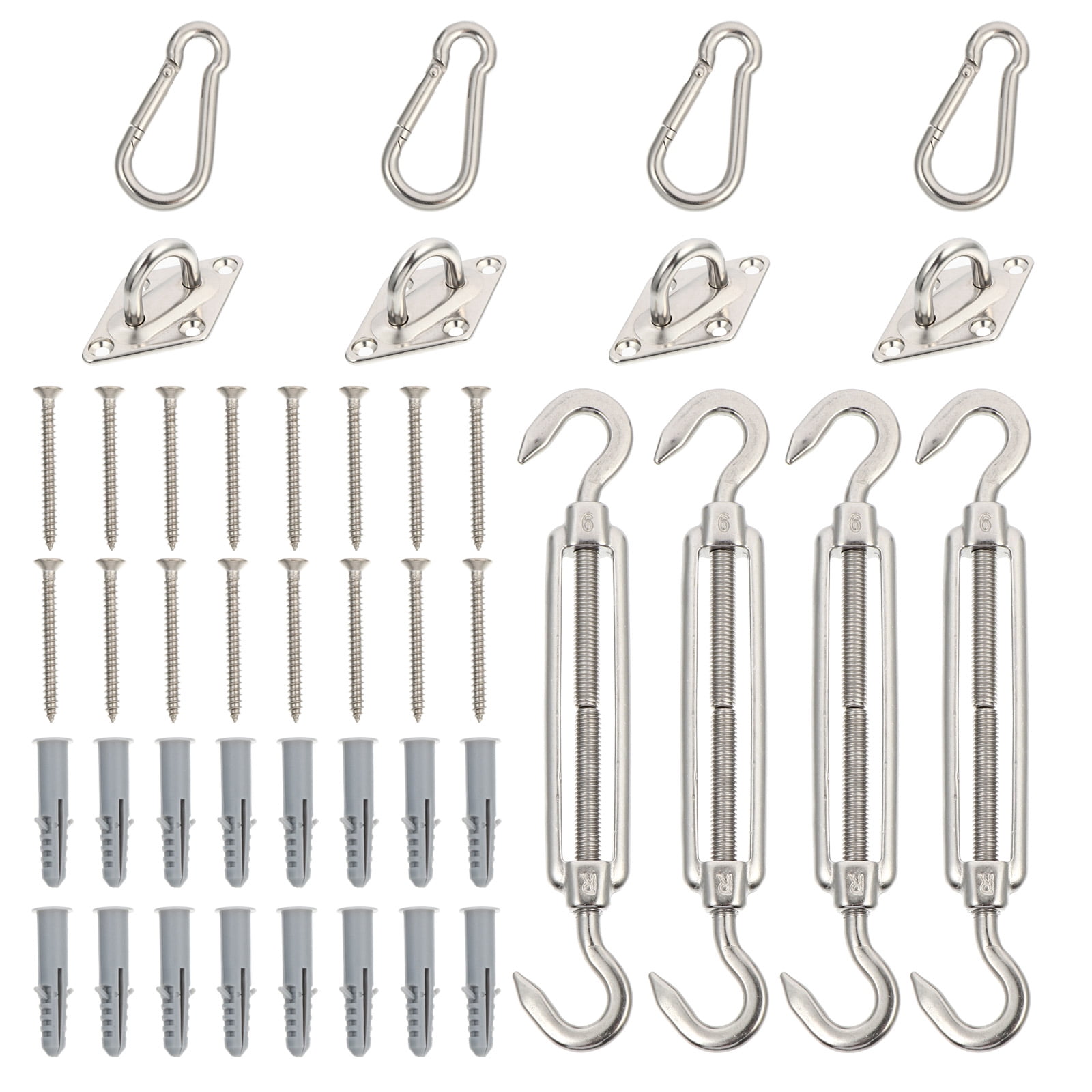 Zehuanyu Shade Sail Mounting Kit Awnings Roof Eye Hooks Heavy Duty ...