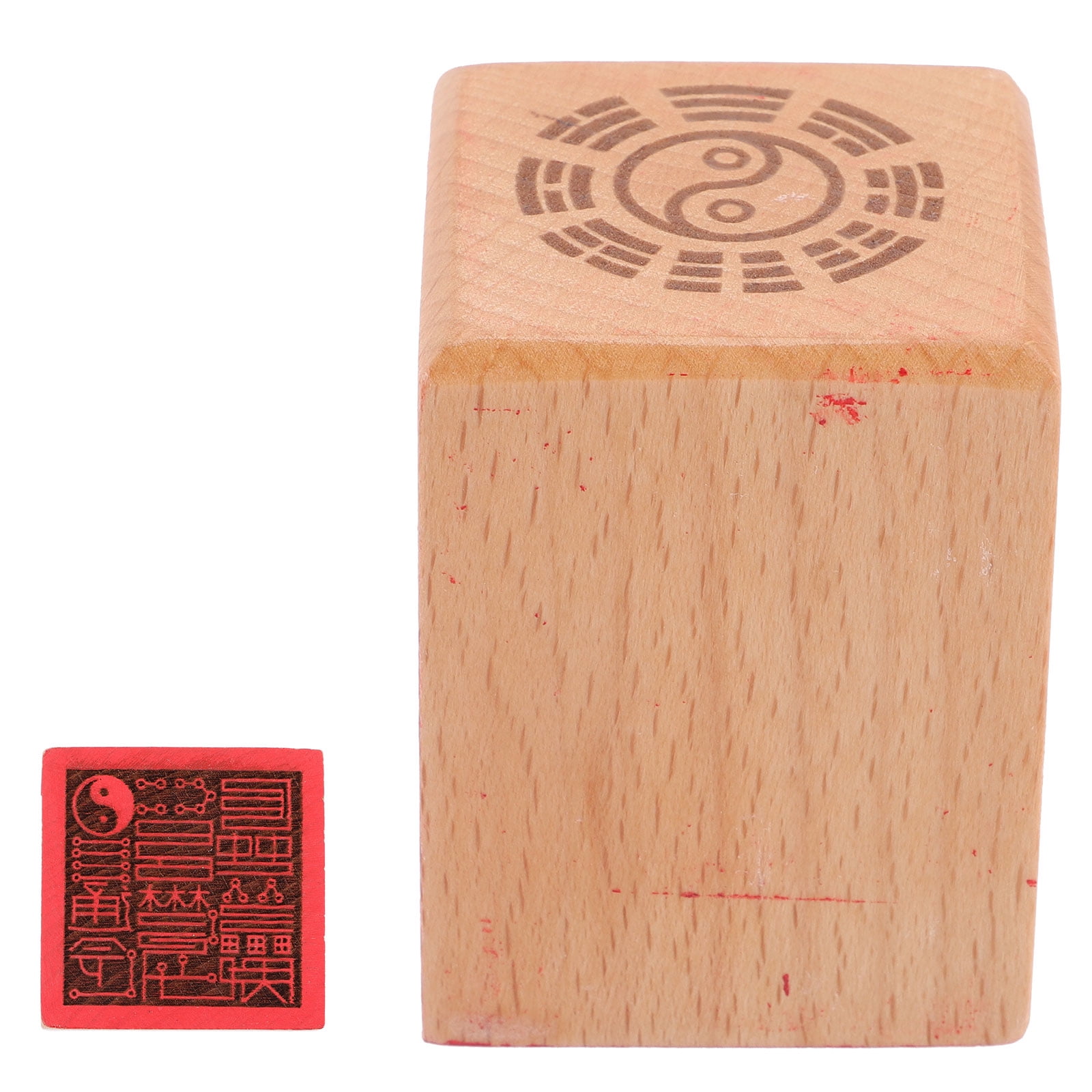 Zehuanyu Signature Stamp Wooden Seal Creative Stamp 6.50X5.00X5.00CM ...