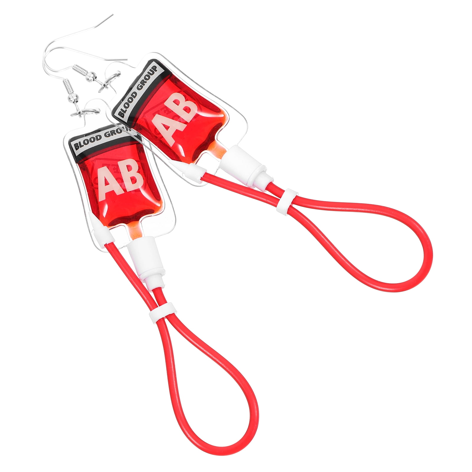 Zehuanyu Simulated Blood Bag Earrings Chain Jewelry Curtain Rails and ...