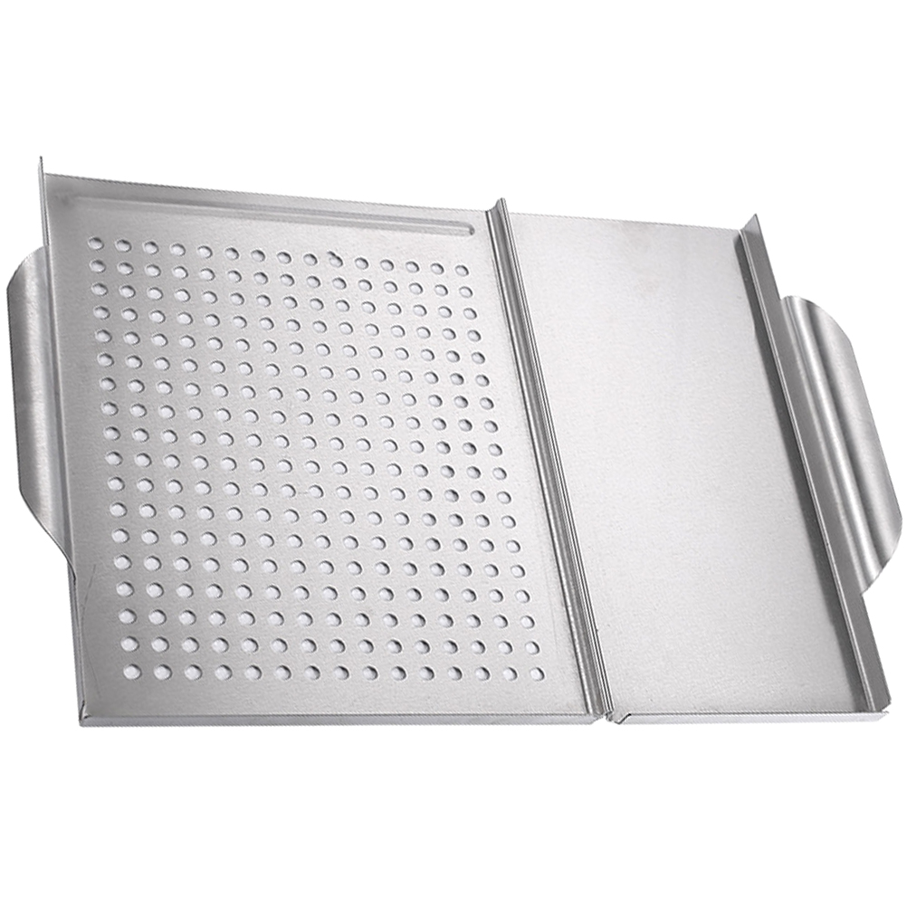 Zehuanyu Stainless Steel Griddle Square Grill Plate 2-in-1 Grill Plate ...