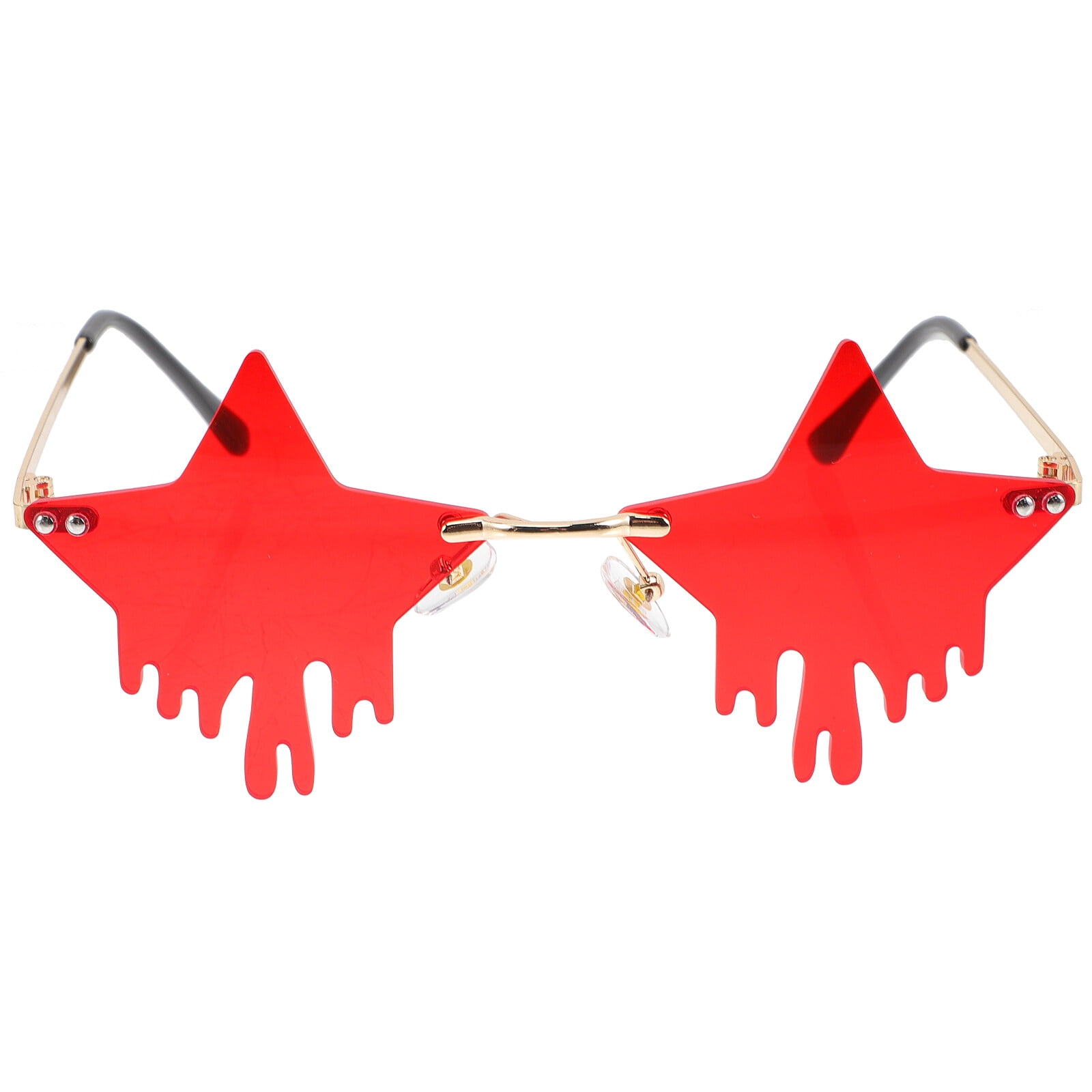 Zehuanyu Sun Eyes Star Shaped Sunglasses Neon Light for Men White Miss ...