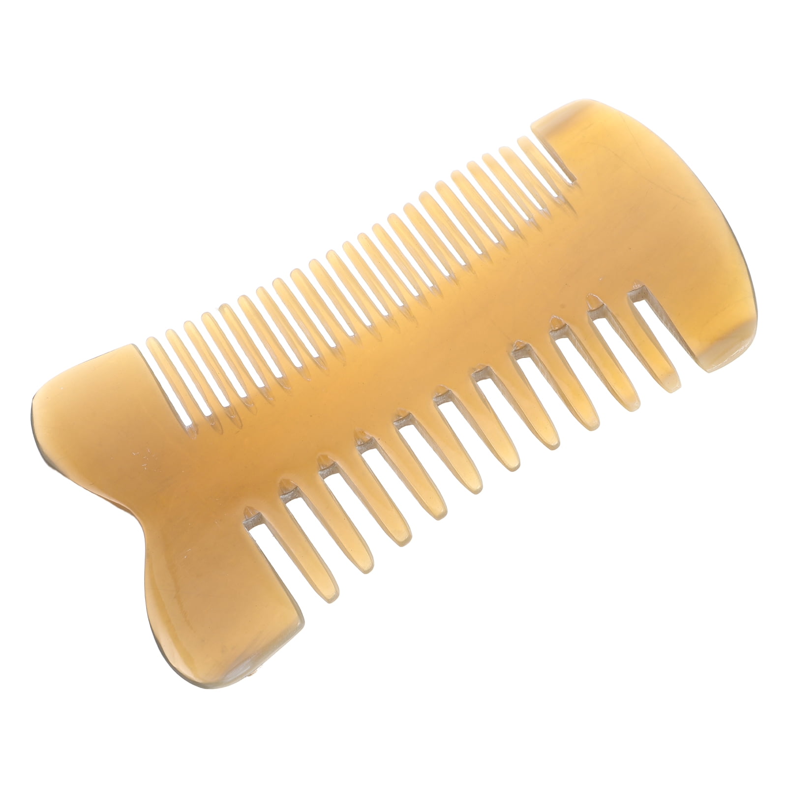 Natural Horn Massage Comb for Hair Dual Sided Wide and Fine Teeth Light ...