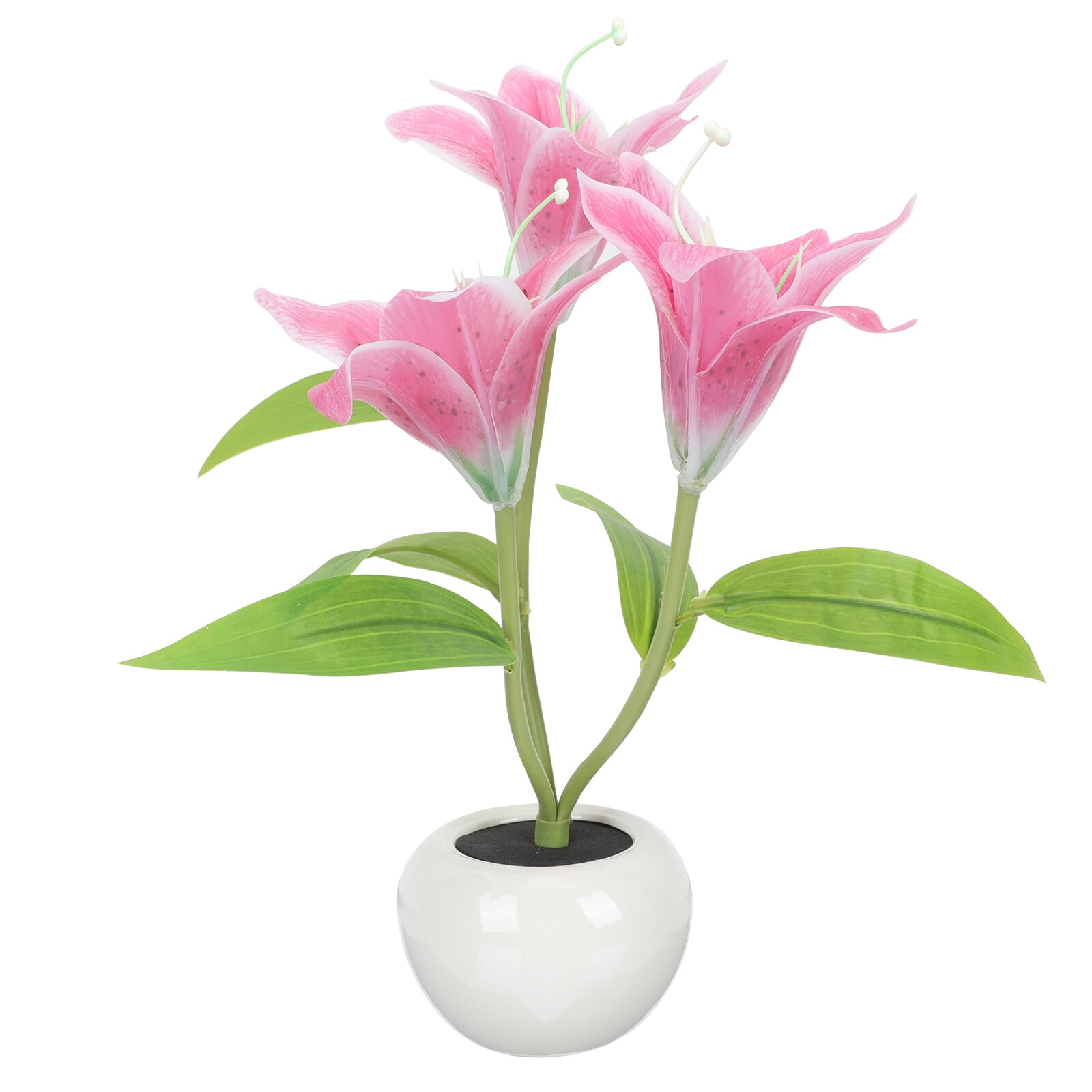 Zehuanyu Lily Flower Table Lamp, Bedside Night Light, Decorative Room ...