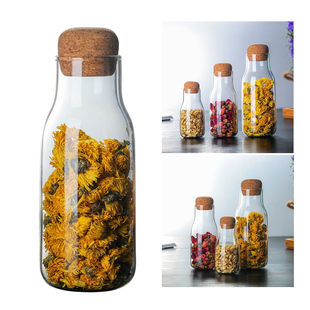 Zehuanyu Transparent Glass Storage Tank Sealed Cans Food Flower Tea ...