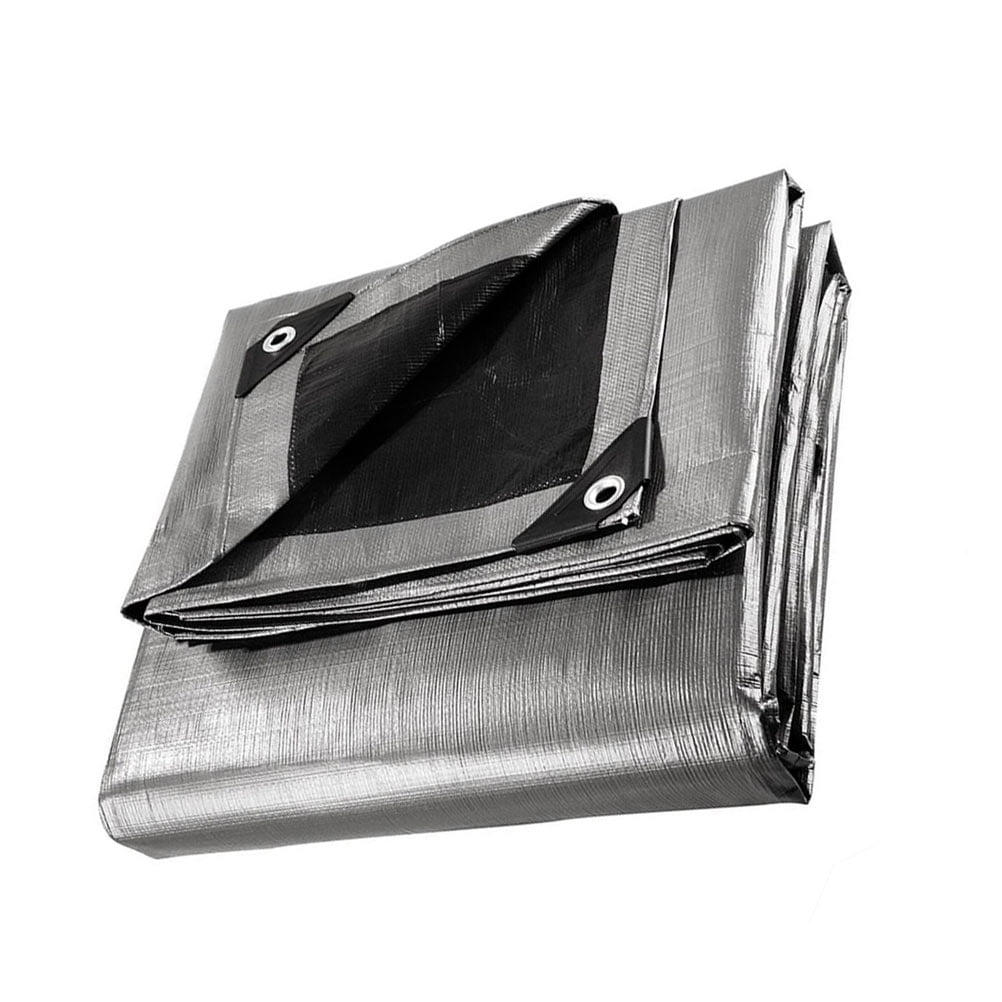RENACLIPY Rainproof Tarpaulin Thickened Design PE Silver 1Pcs - Walmart.com