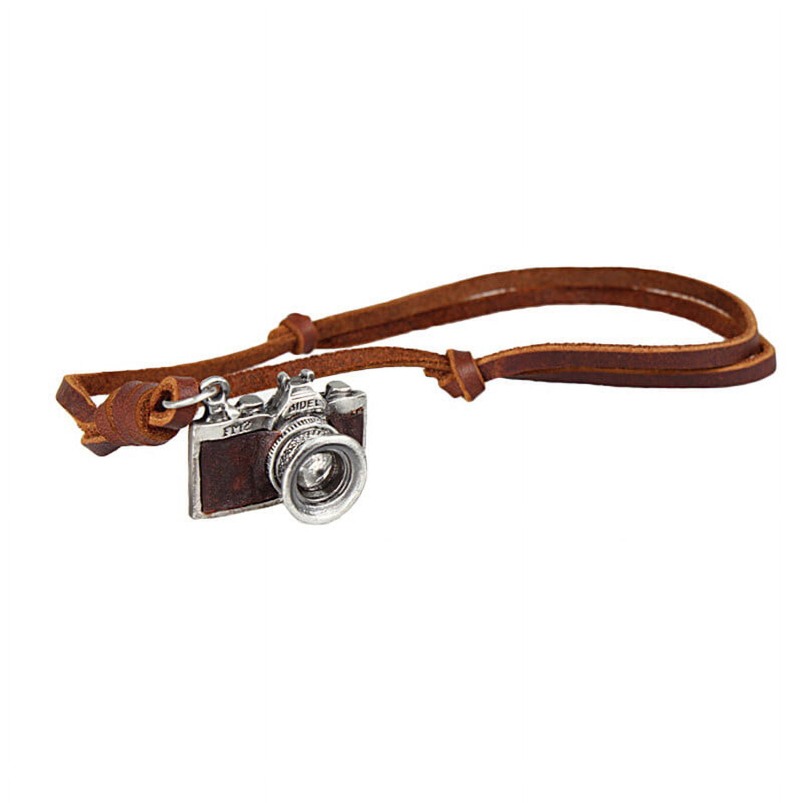 Zehuanyu Unisex Vintage Camera Necklace Camera Adjustable Leather ...