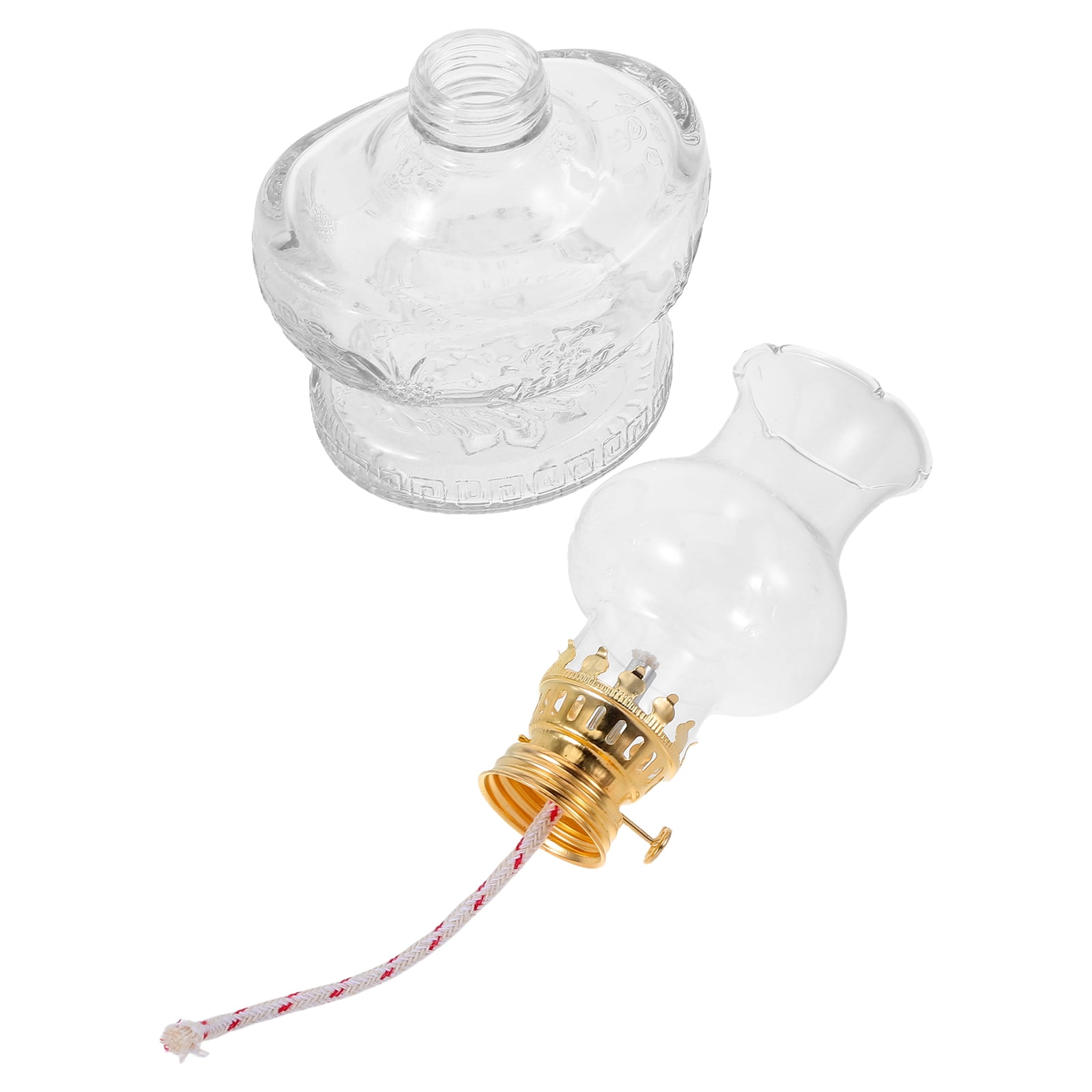 Zehuanyu Vintage Oil Lamp Glass Kerosene Lamp Retro Glass Chimney ...