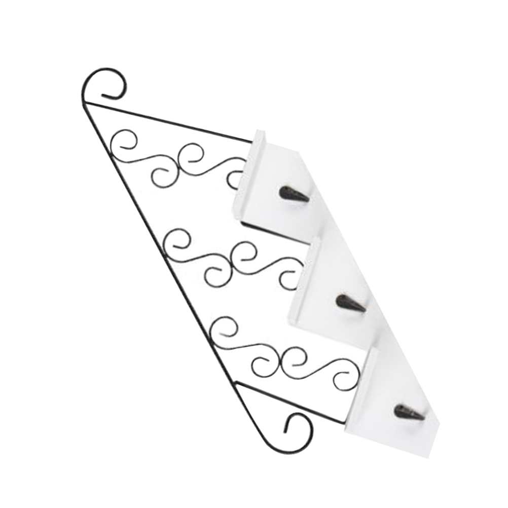 RENACLIPY Flower Display Stand Iron And Wood Combination For Homeowners ...