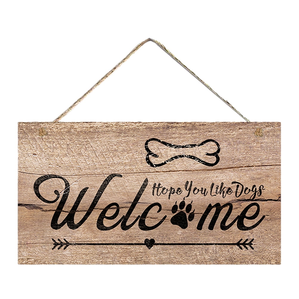 Zehuanyu Welcome Sign Cutout Letter Sign Farmhouse Front Door Sign ...