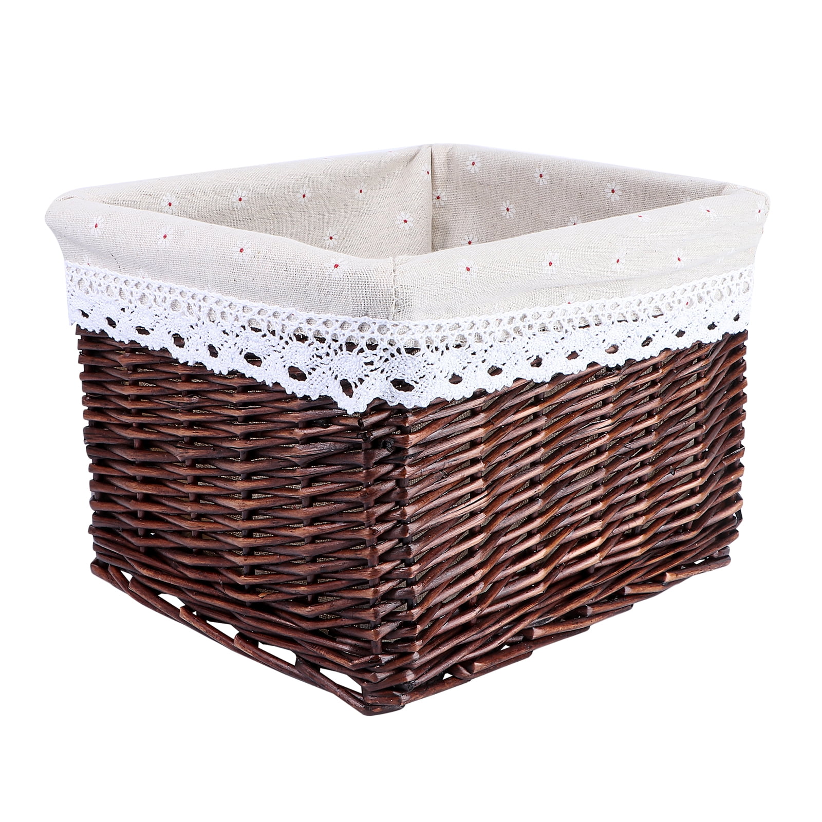 Zehuanyu Wicker Clothes Baskets Square with Lid Large Capacity ...